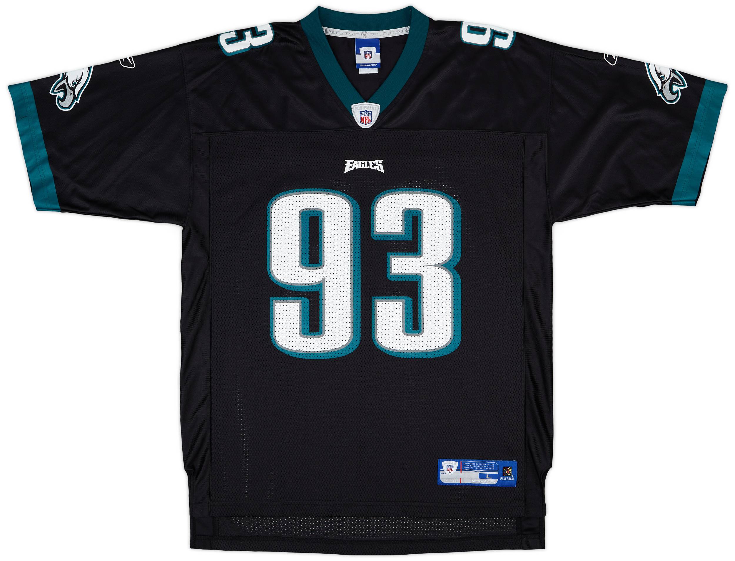 2005-06 Philadelphia Eagles Kearse #93 Reebok On Field Alternate Jersey ...