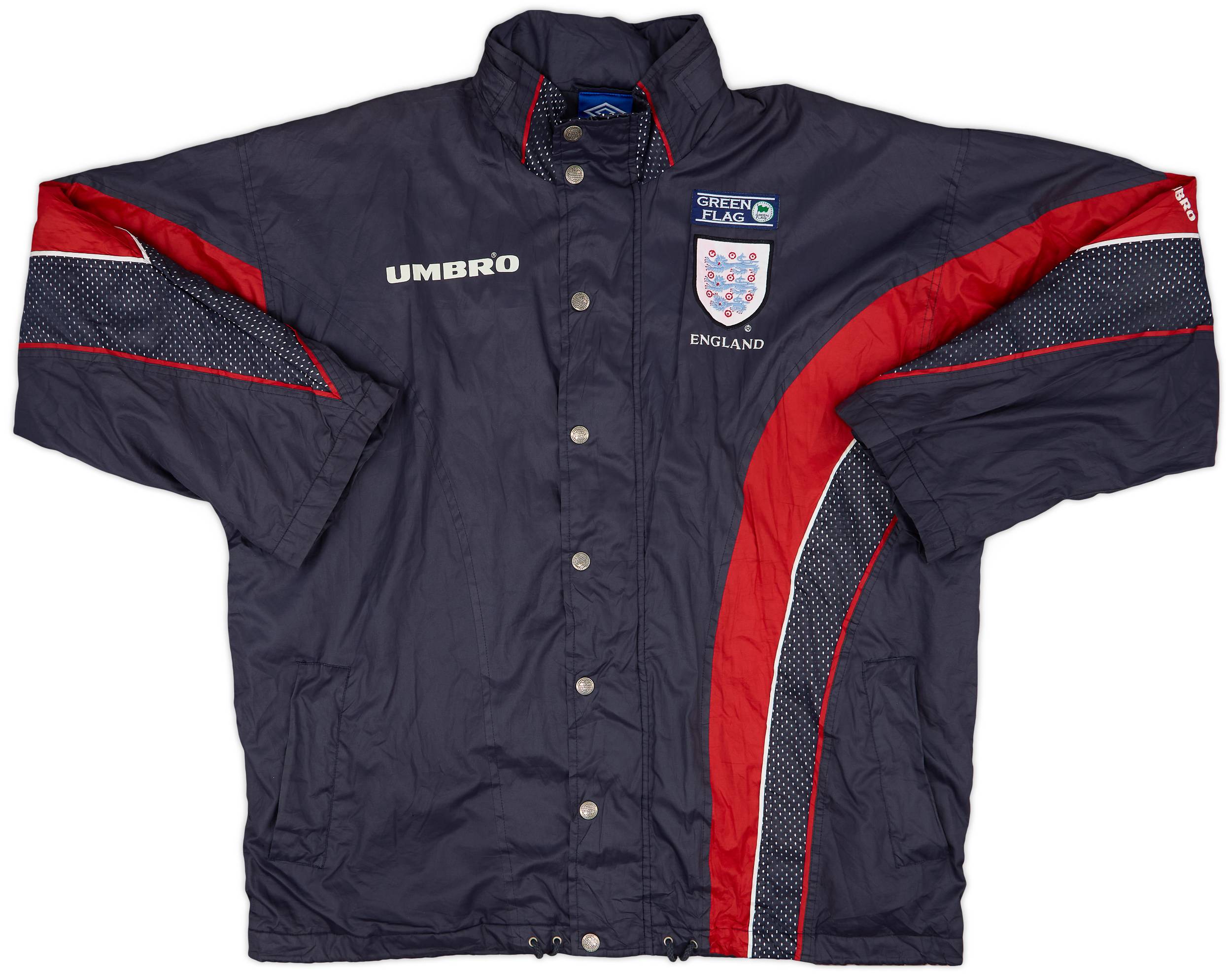 1998-00 England Umbro Padded Bench Coat - 8/10 - (L)