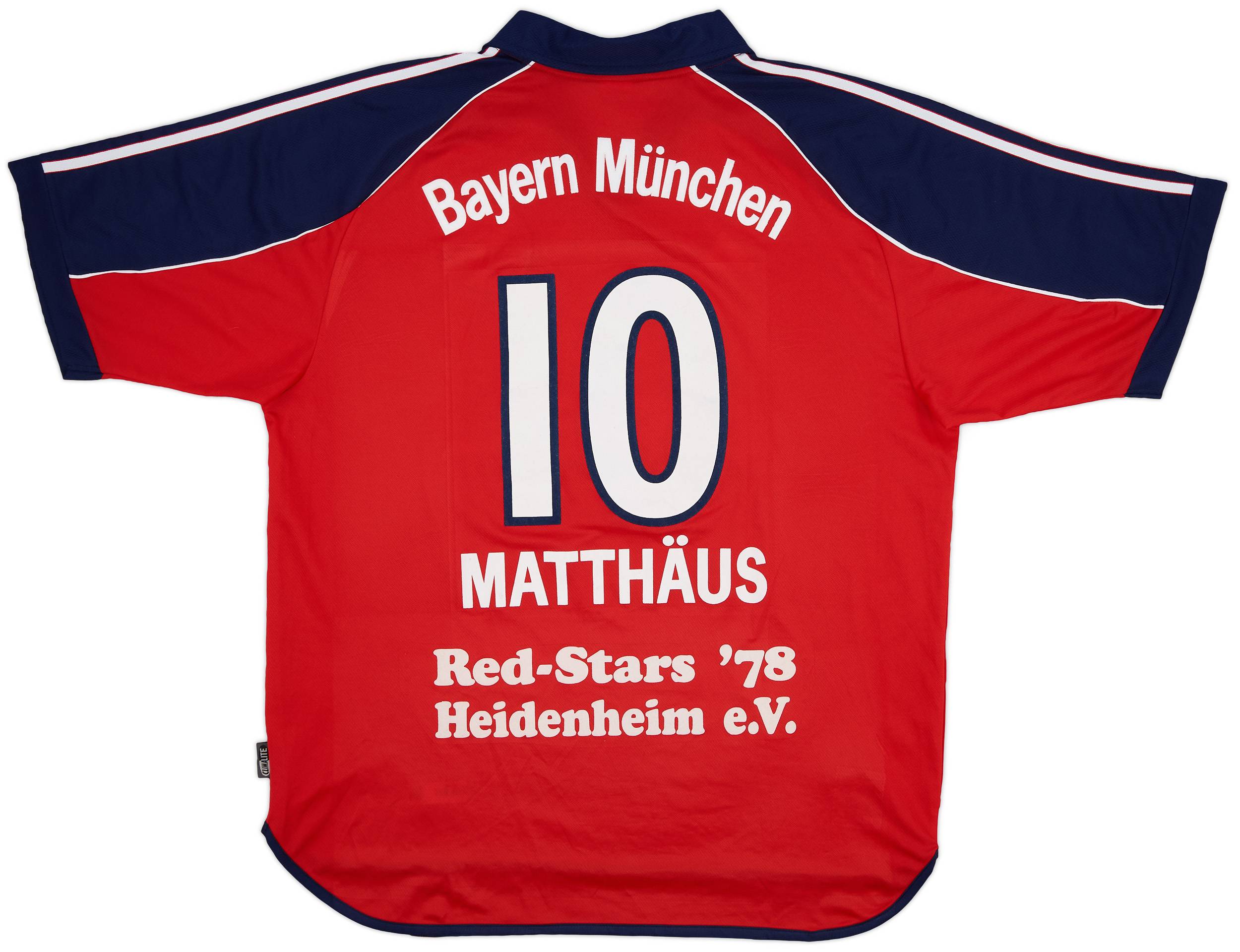 1999-01 Bayern Munich Home Shirt Matthaus #10 - 8/10 - (XL)