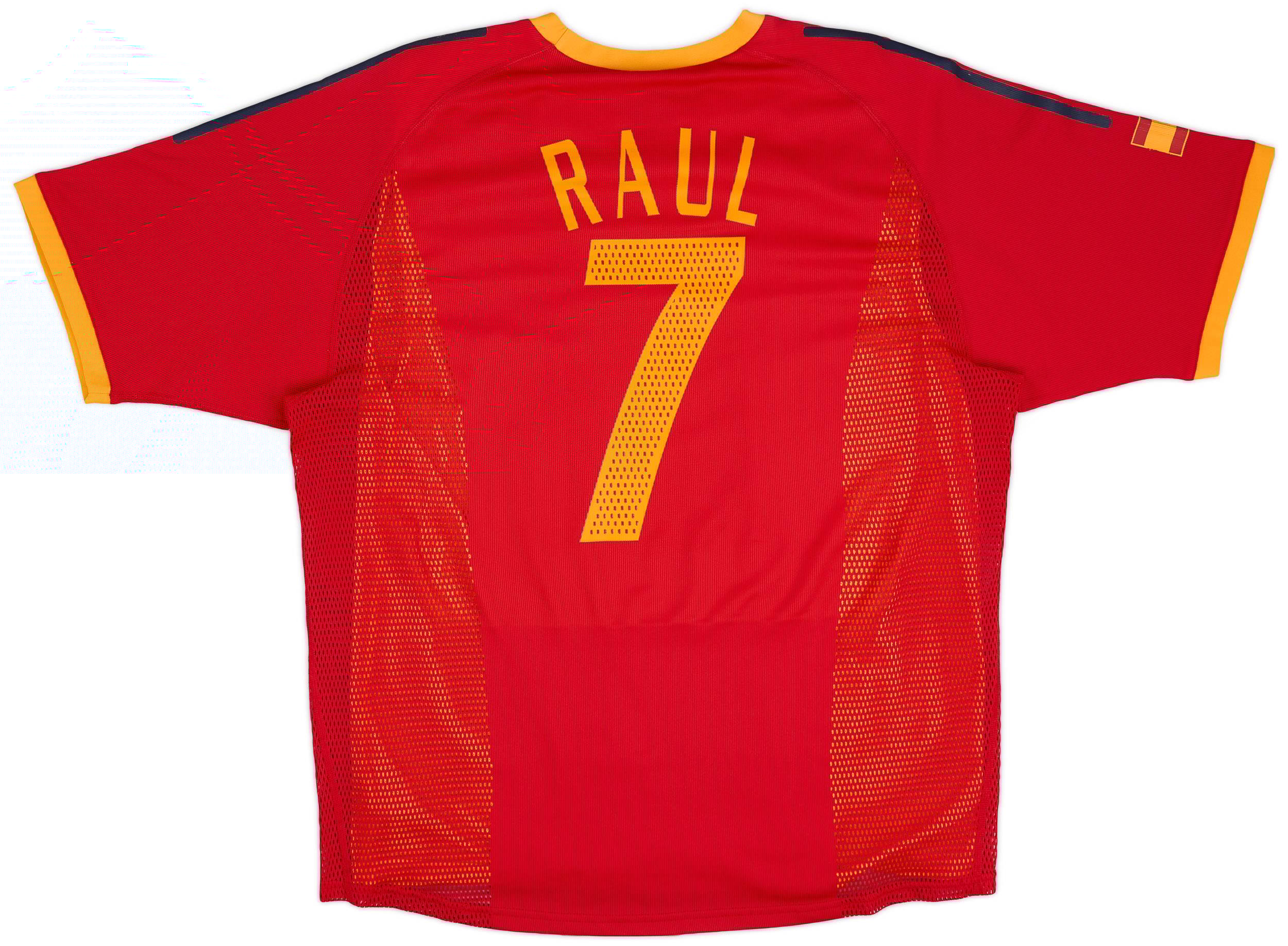 2002-04 Spain Player Issue Home Shirt Raul #7 - 7/10 - (L)
