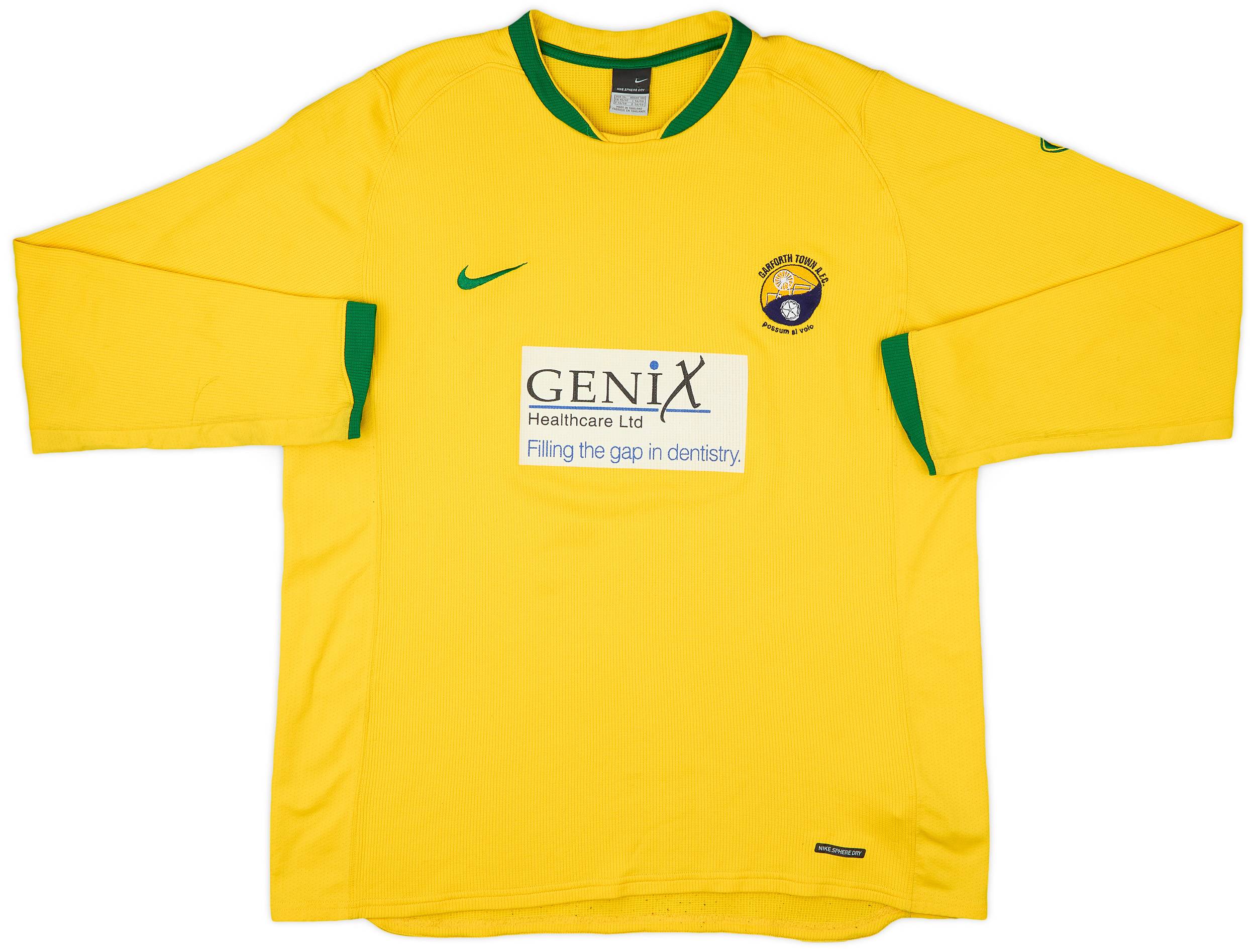 2007-08 Garforth Town Home L/S Shirt - 8/10 - (XL)