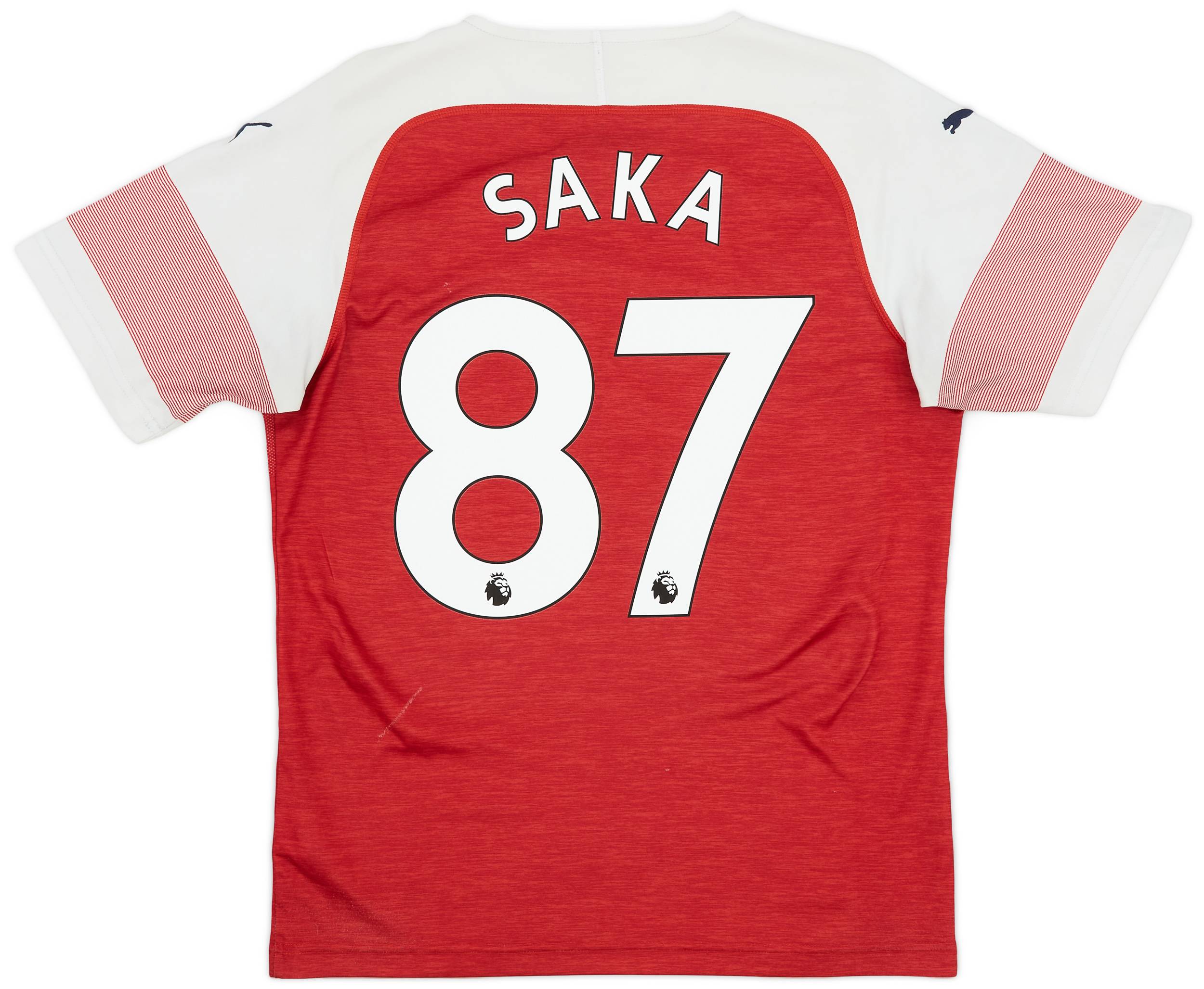 2018-19 Arsenal Home Shirt Saka #87 - 6/10 - (M)