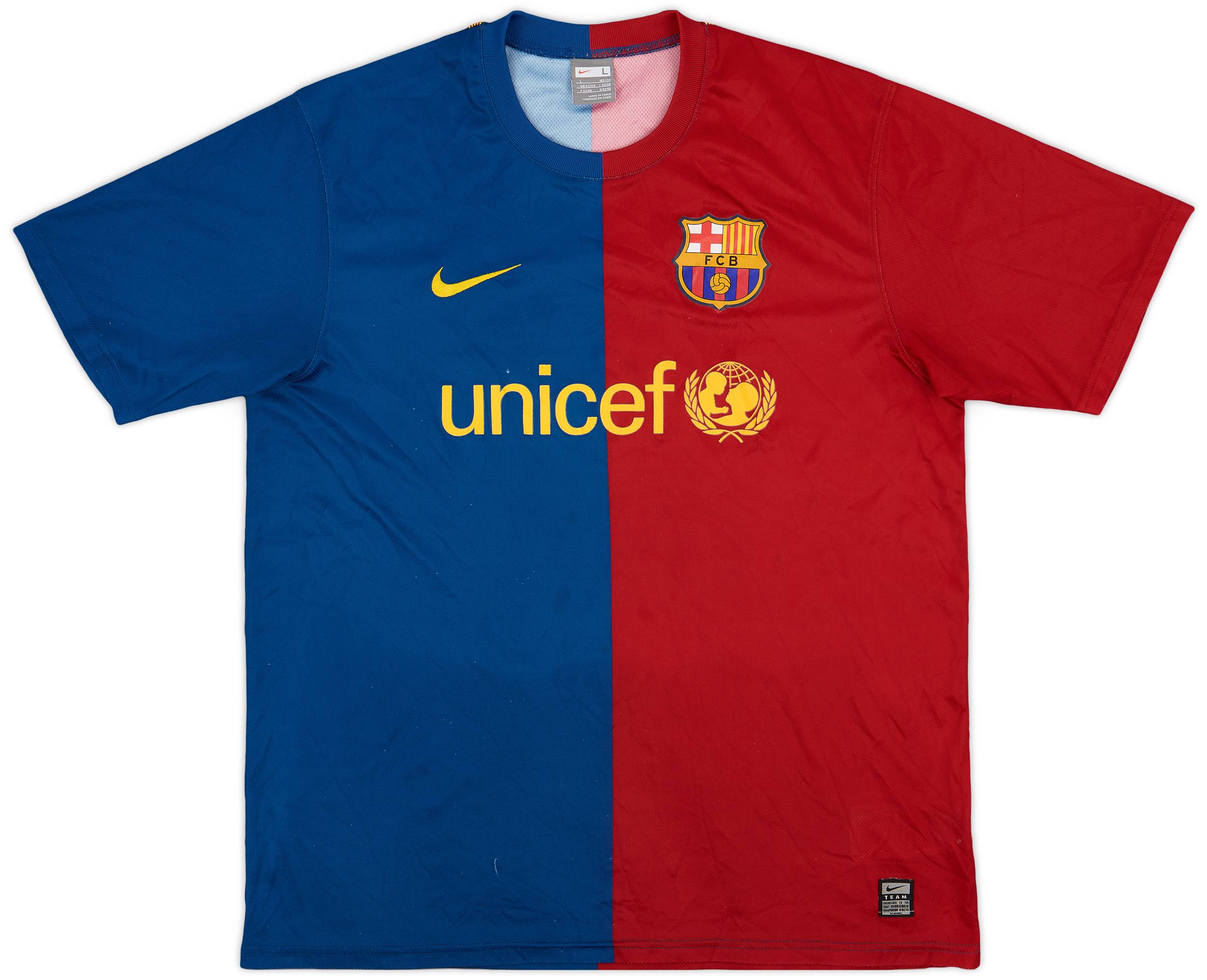 2008-09 Barcelona Basic Home Shirt - 6/10 - (L)