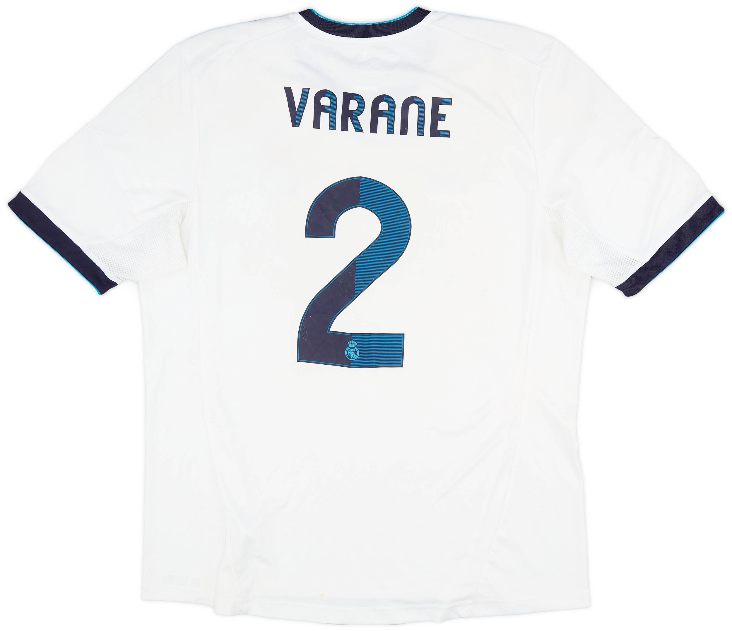 2012-13 Real Madrid Signed Home Shirt Varane #2 - 5/10 - (XL)