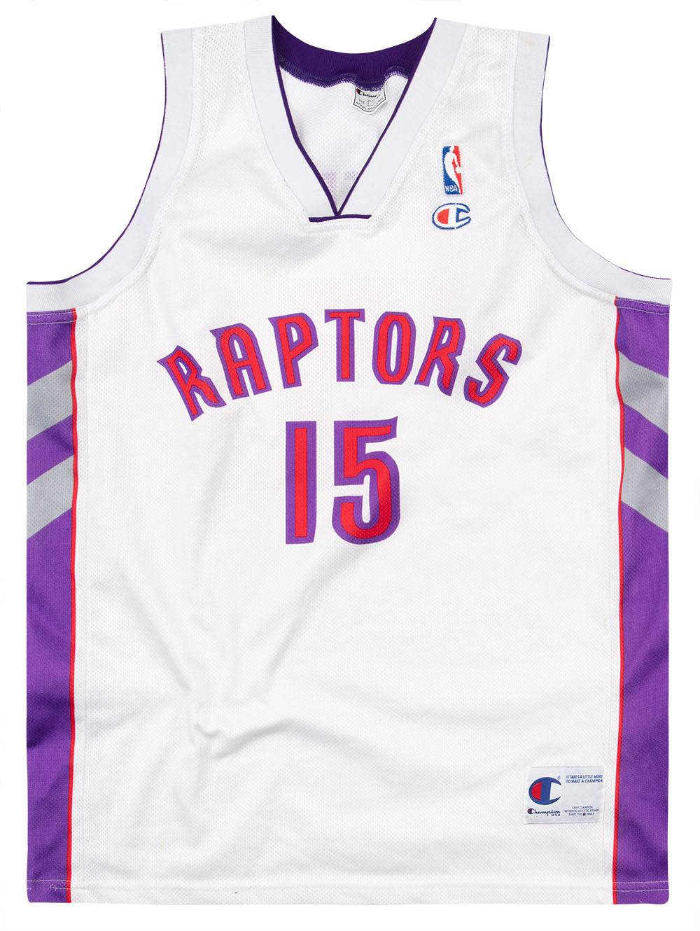 1999-04 Toronto Raptors Carter #15 Champion Jersey (Home) XXL