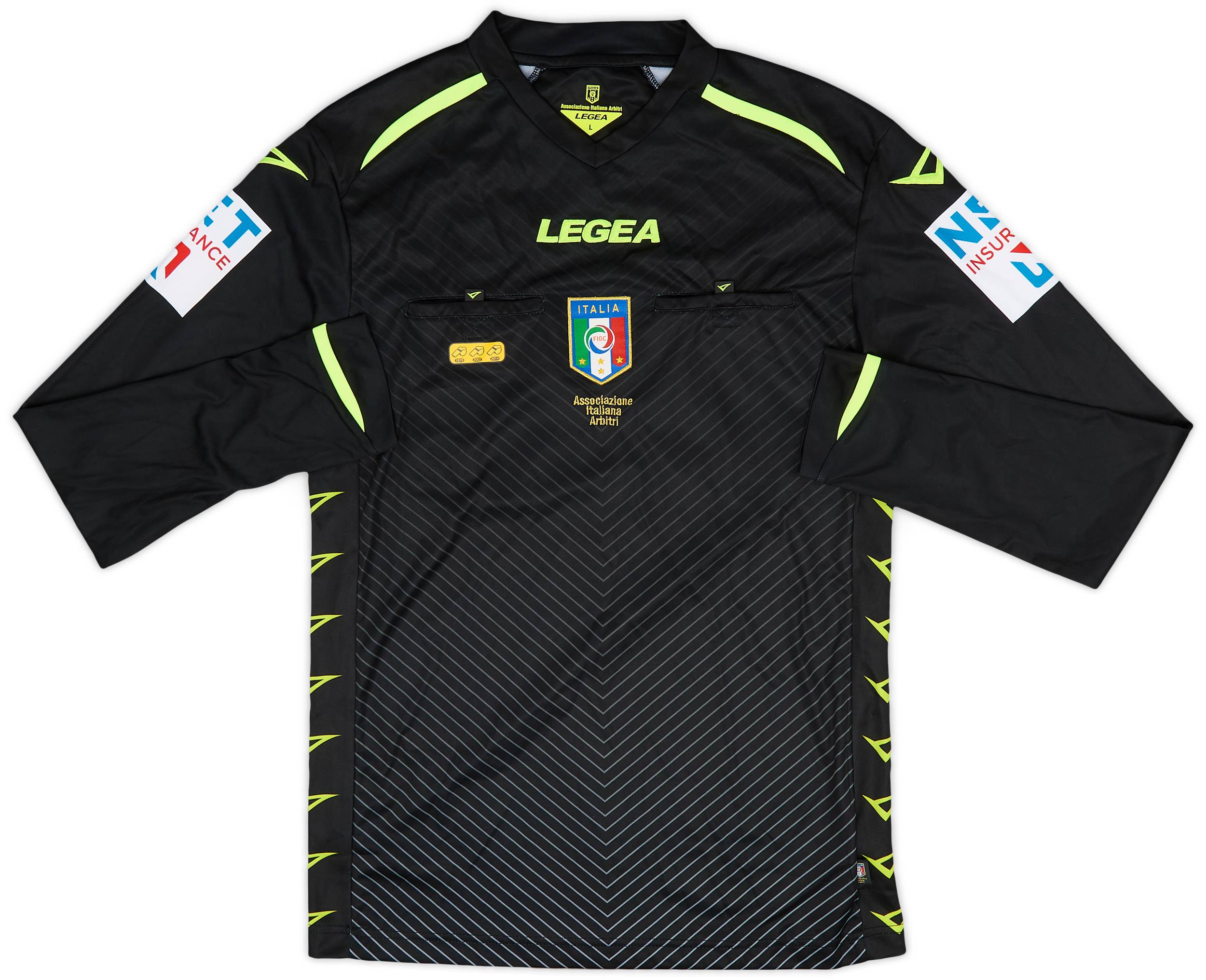 2020-21 Italy Diadora Referee L/S Shirt - 9/10 - (L)