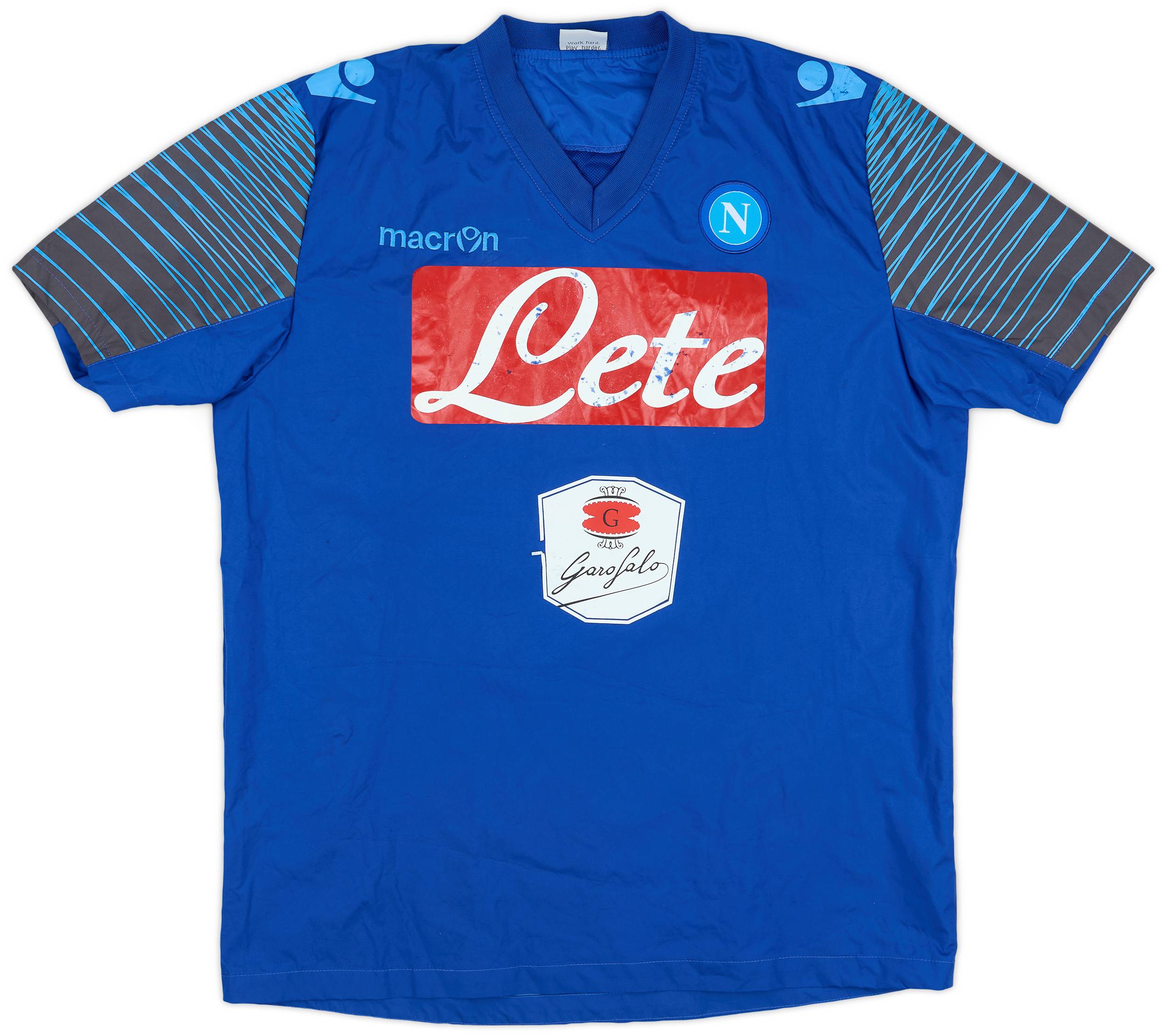 2014-15 Napoli Macron S/S Drill Top - 5/10 - (XXL)