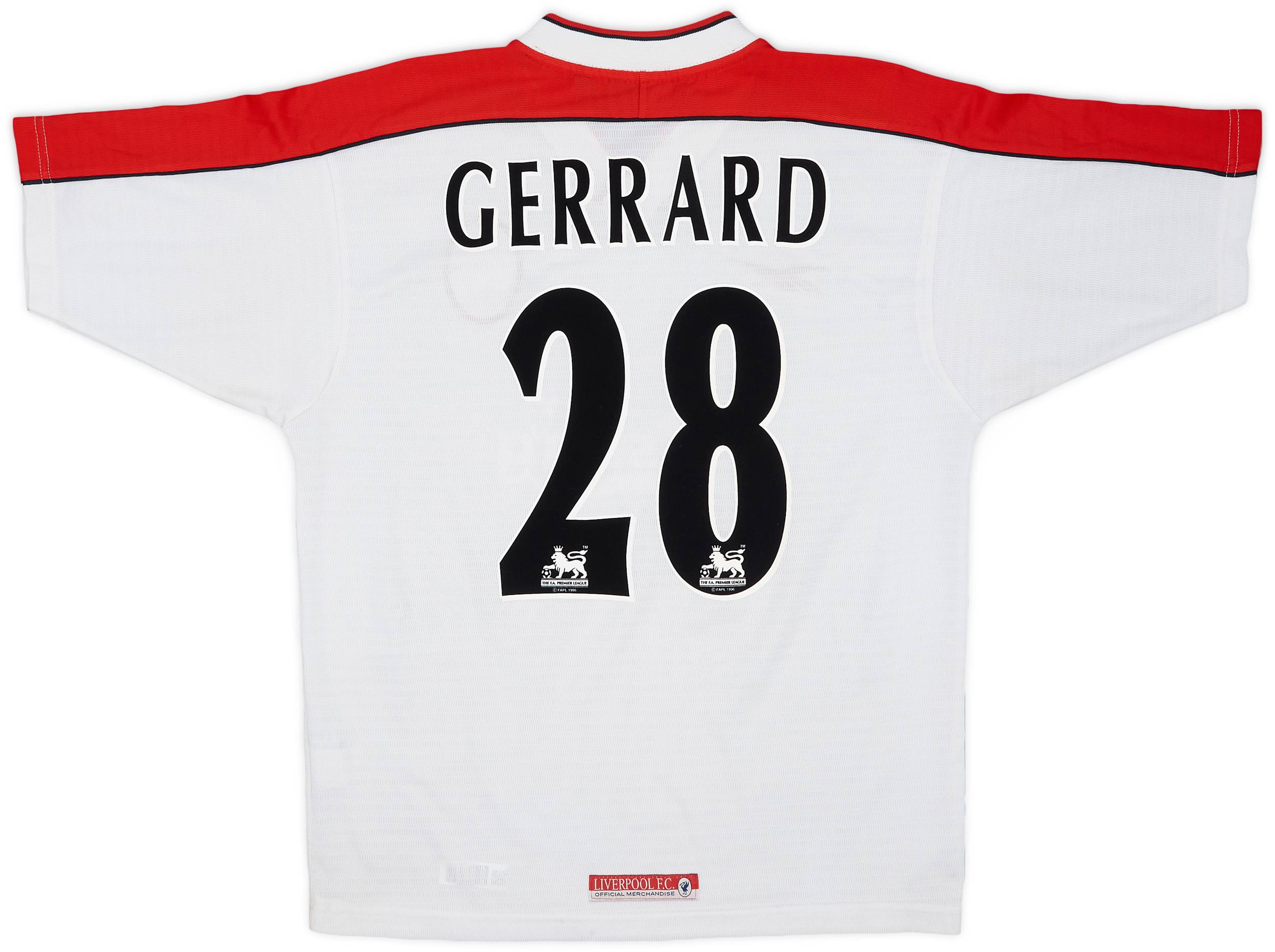1998-99 Liverpool Away Shirt Gerrard #28 - 6/10 - (M)
