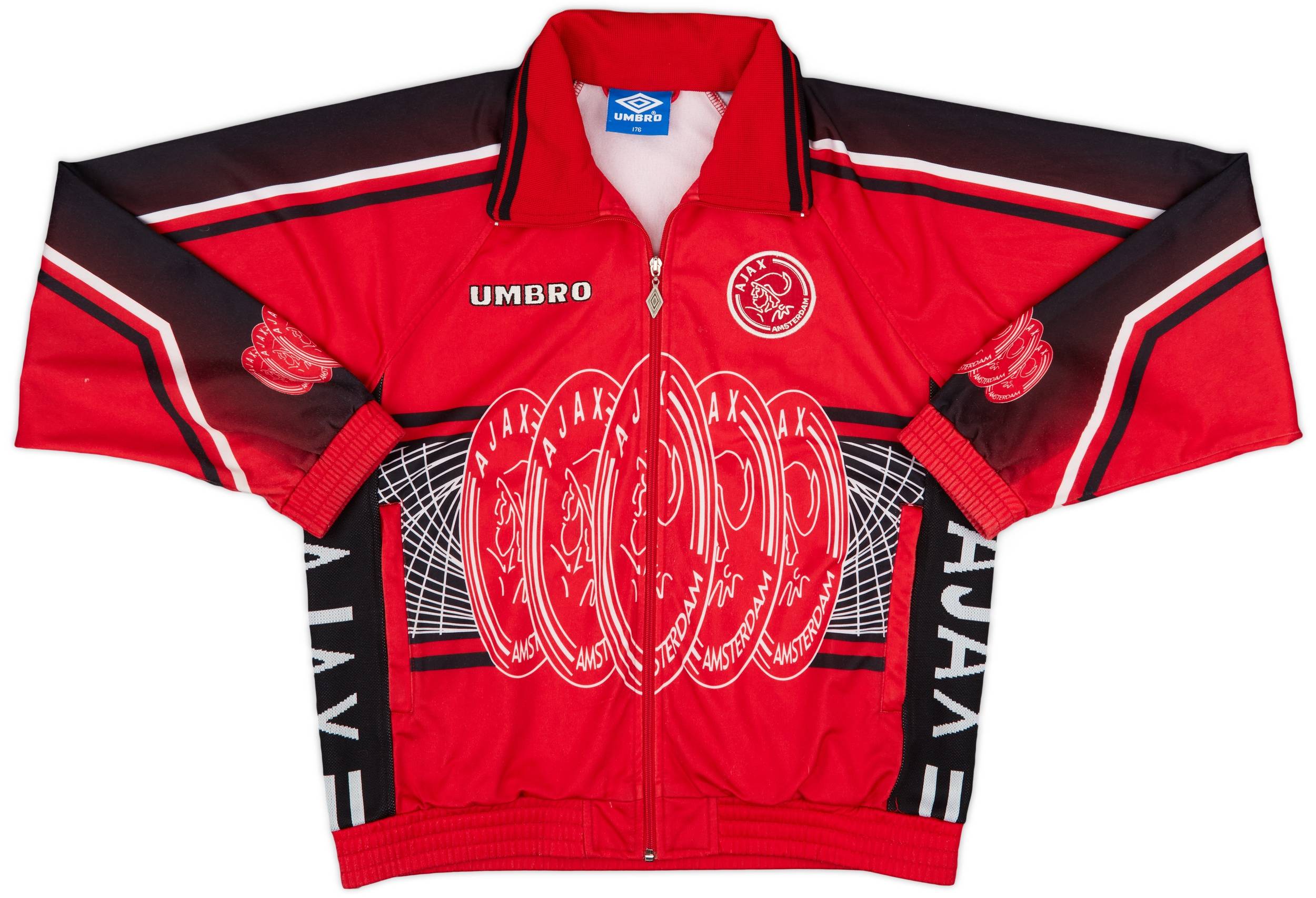 1997-98 Ajax Umbro Track Jacket - 8/10 - (XL.Boys)