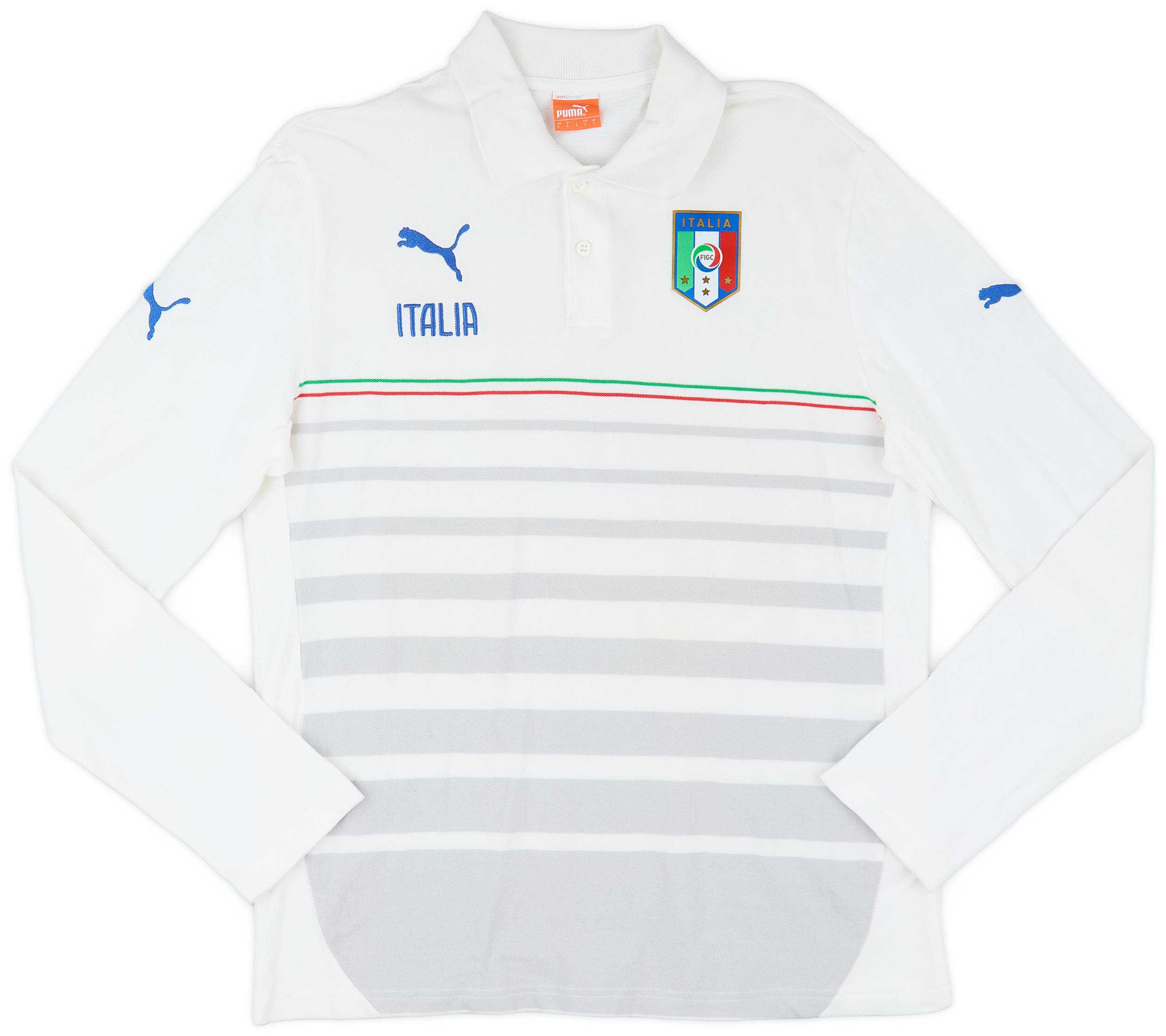 2014-15 Italy Puma L/S Polo Shirt - 7/10 - (L)