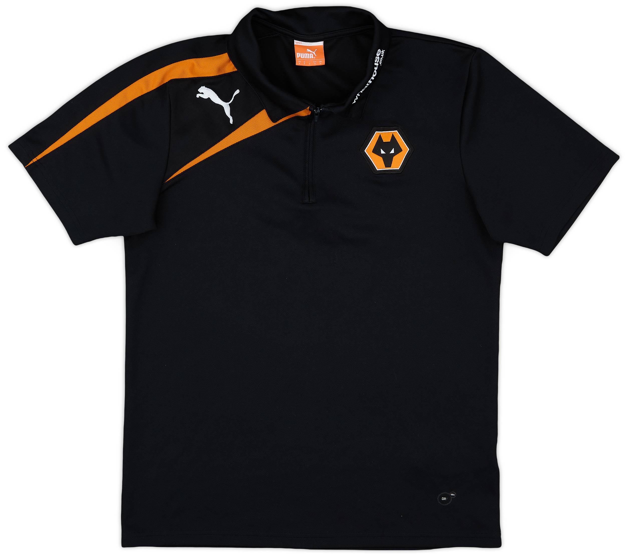 2012-13 Wolves Puma 1/4 Zip Polo Shirt - 8/10 - (S)