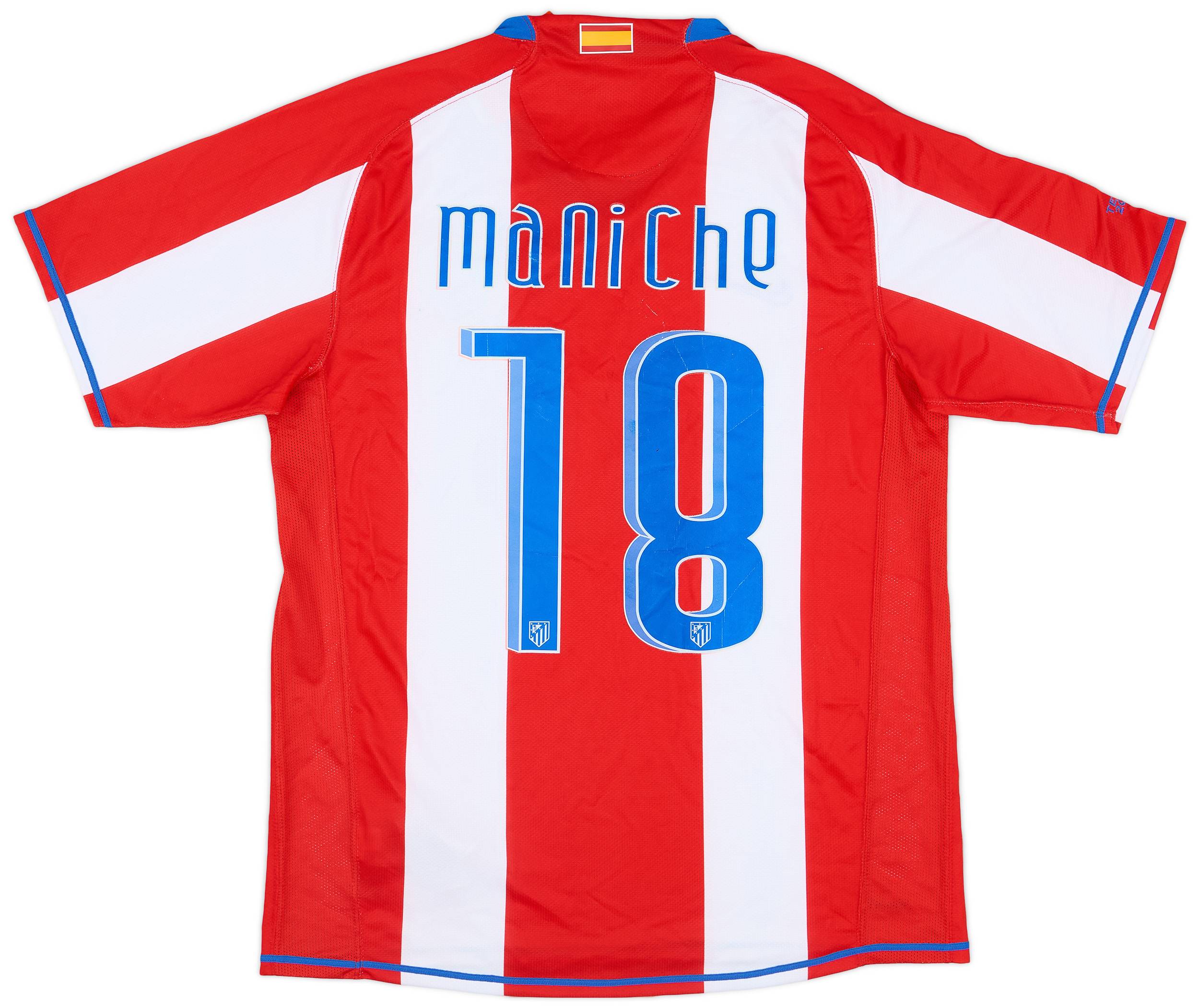 2007-08 Atletico Madrid Home Shirt Maniche #18 (M)