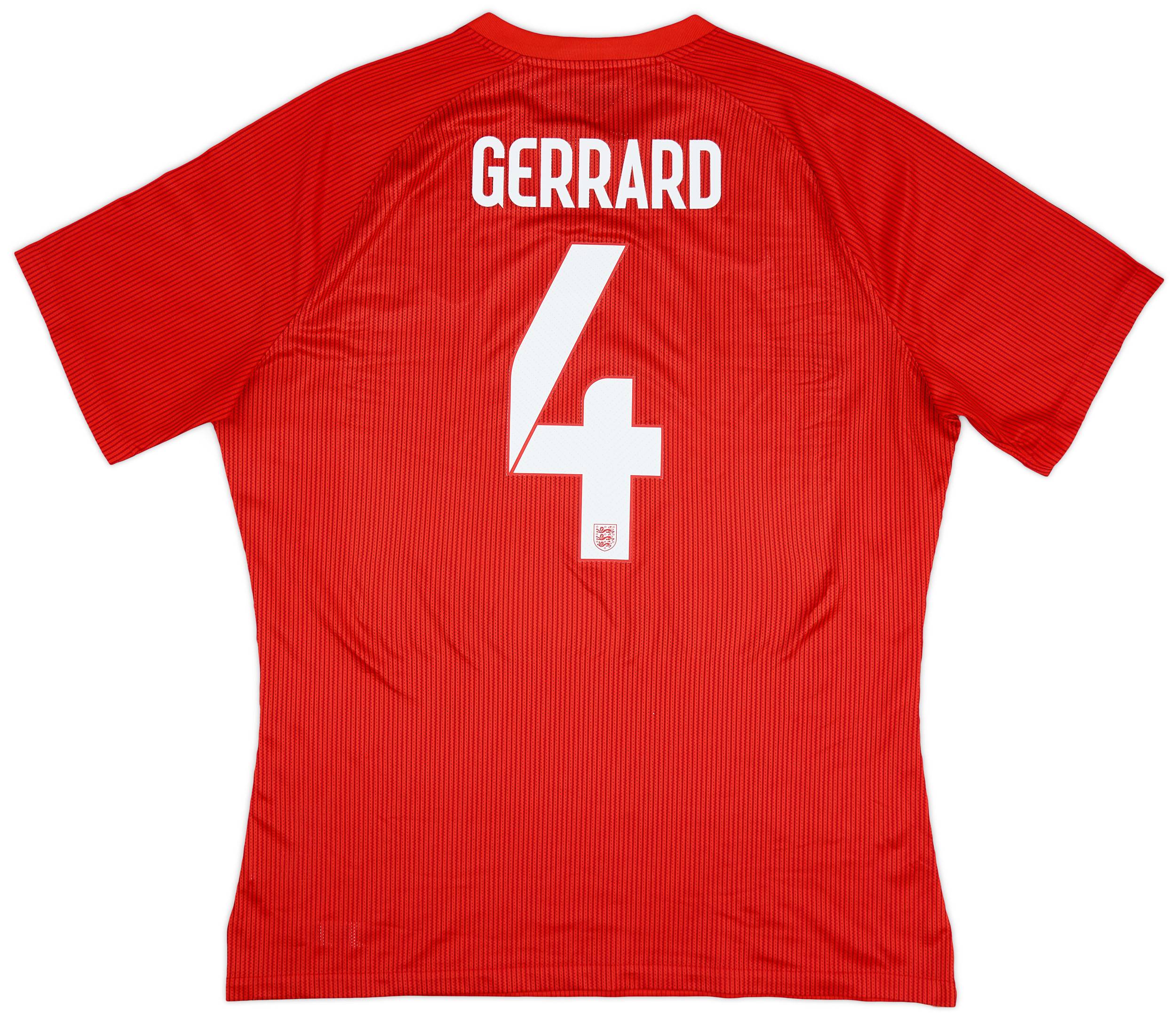 2014-15 England Authentic Away Shirt Gerrard #4 - 8/10 - (XL)