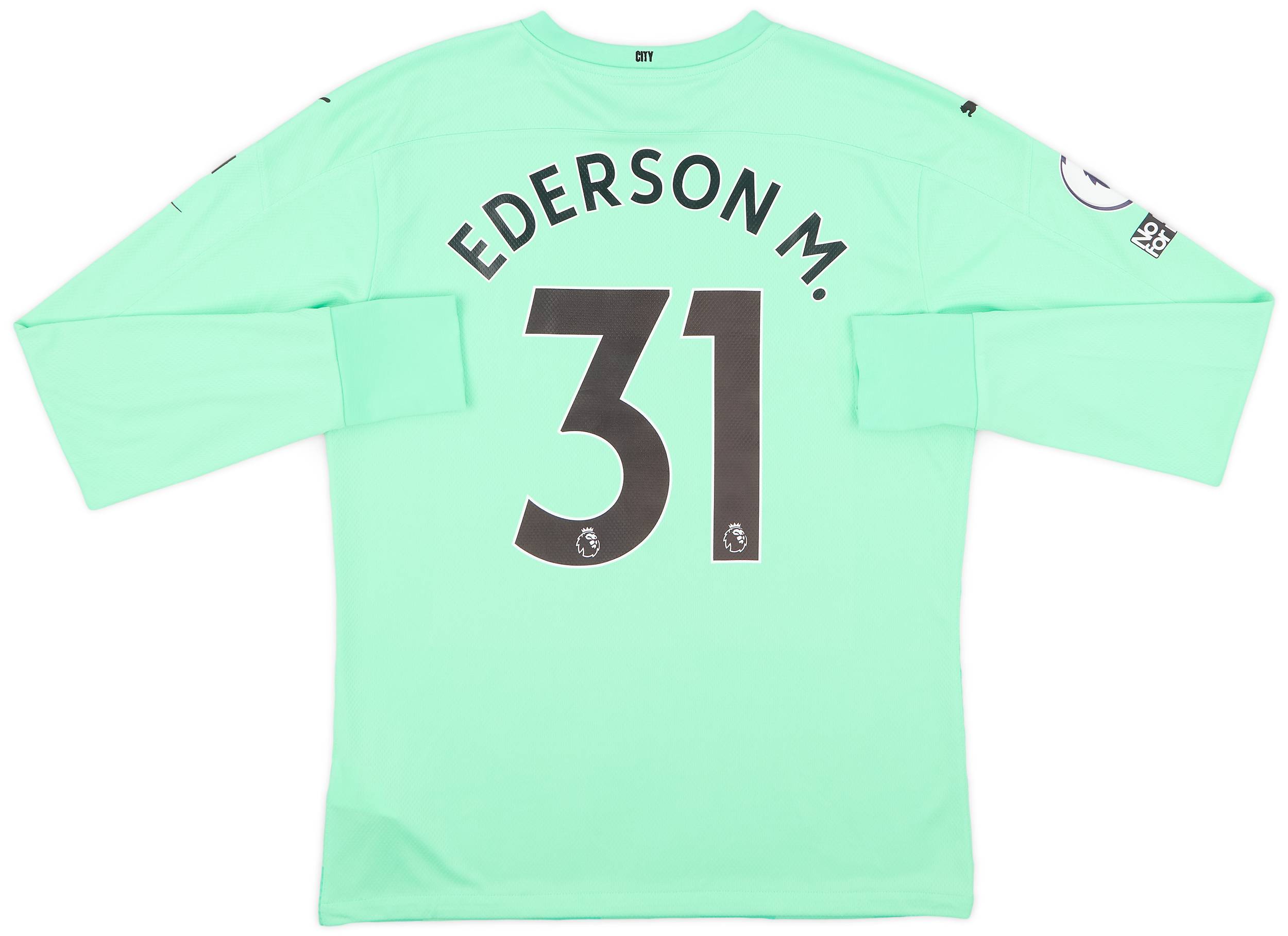2020-21 Manchester City GK Shirt Ederson M. #31 - 10/10 - (L)