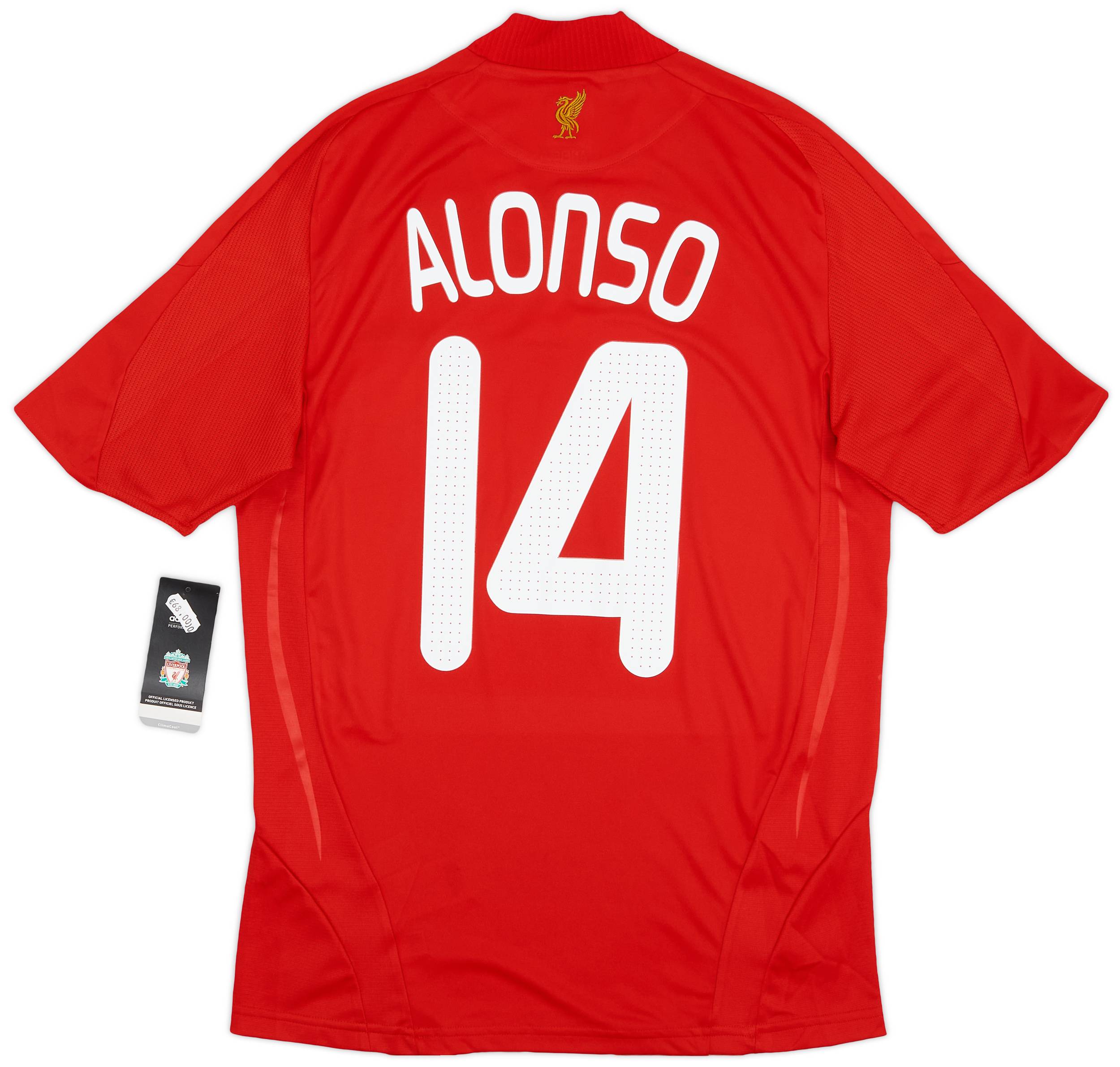2008-10 Liverpool Home Shirt Alonso #14 (S)