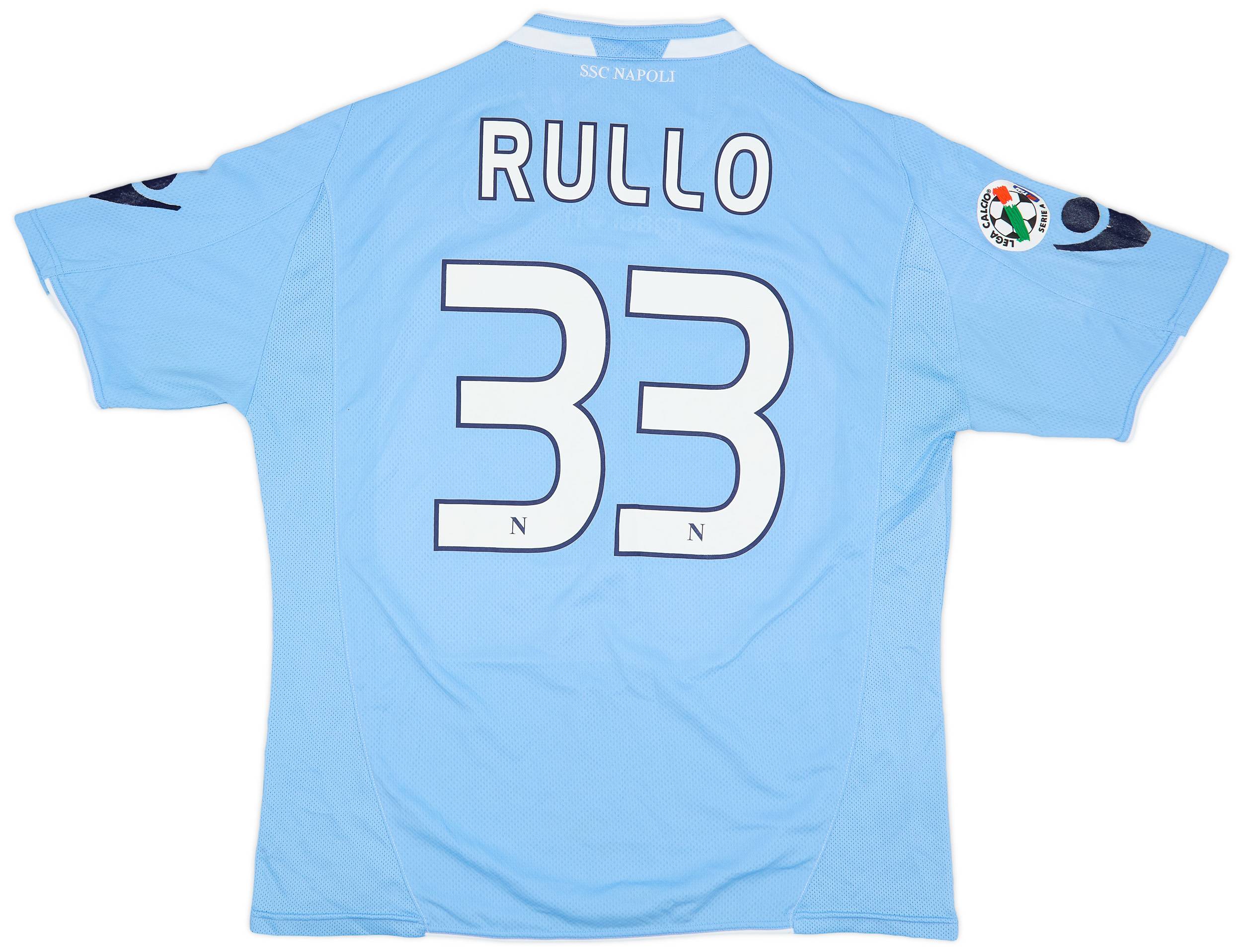 2009-10 Napoli Home Shirt Rullo #33 - 7/10 - (XL)