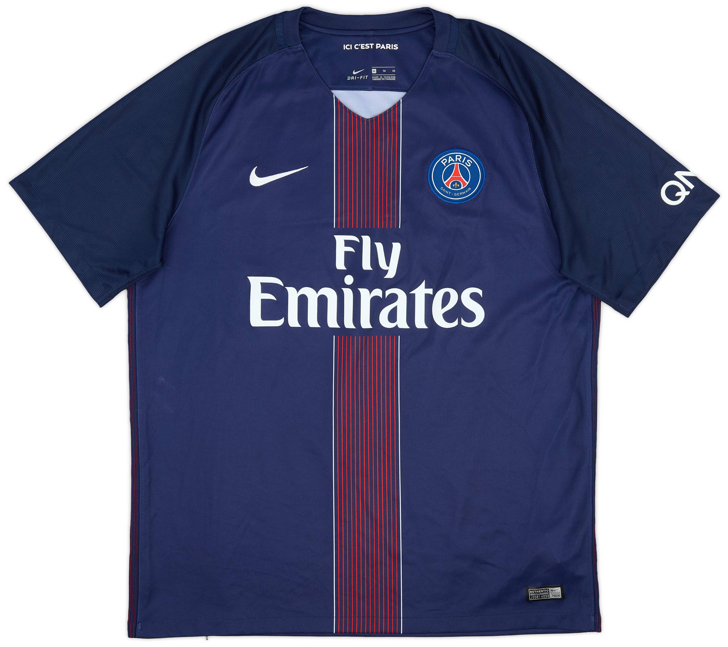 2016-17 Paris Saint-Germain Home Shirt - 9/10 - (XL)