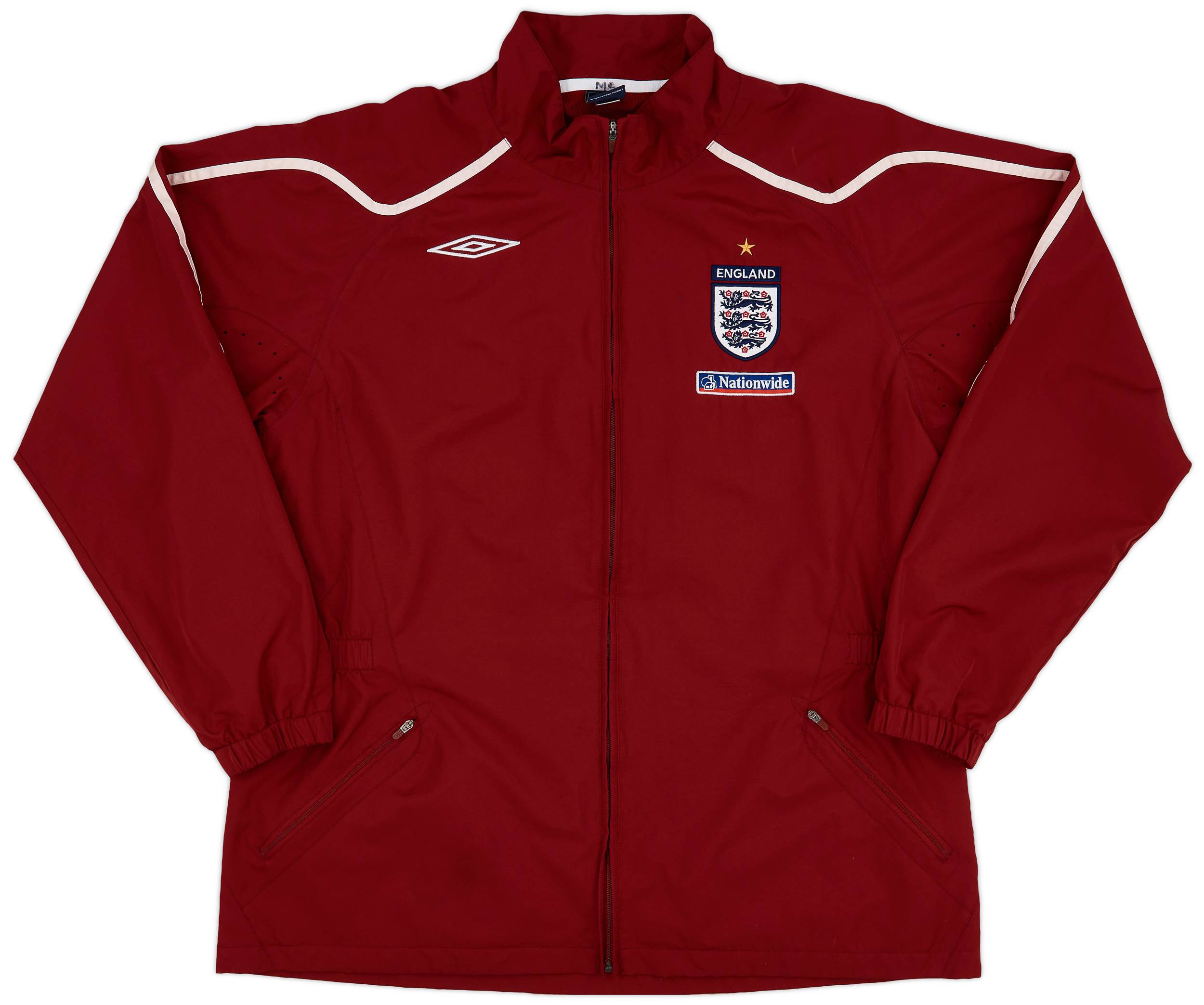 2007-08 England Umbro Track Jacket - 9/10 - (XL)