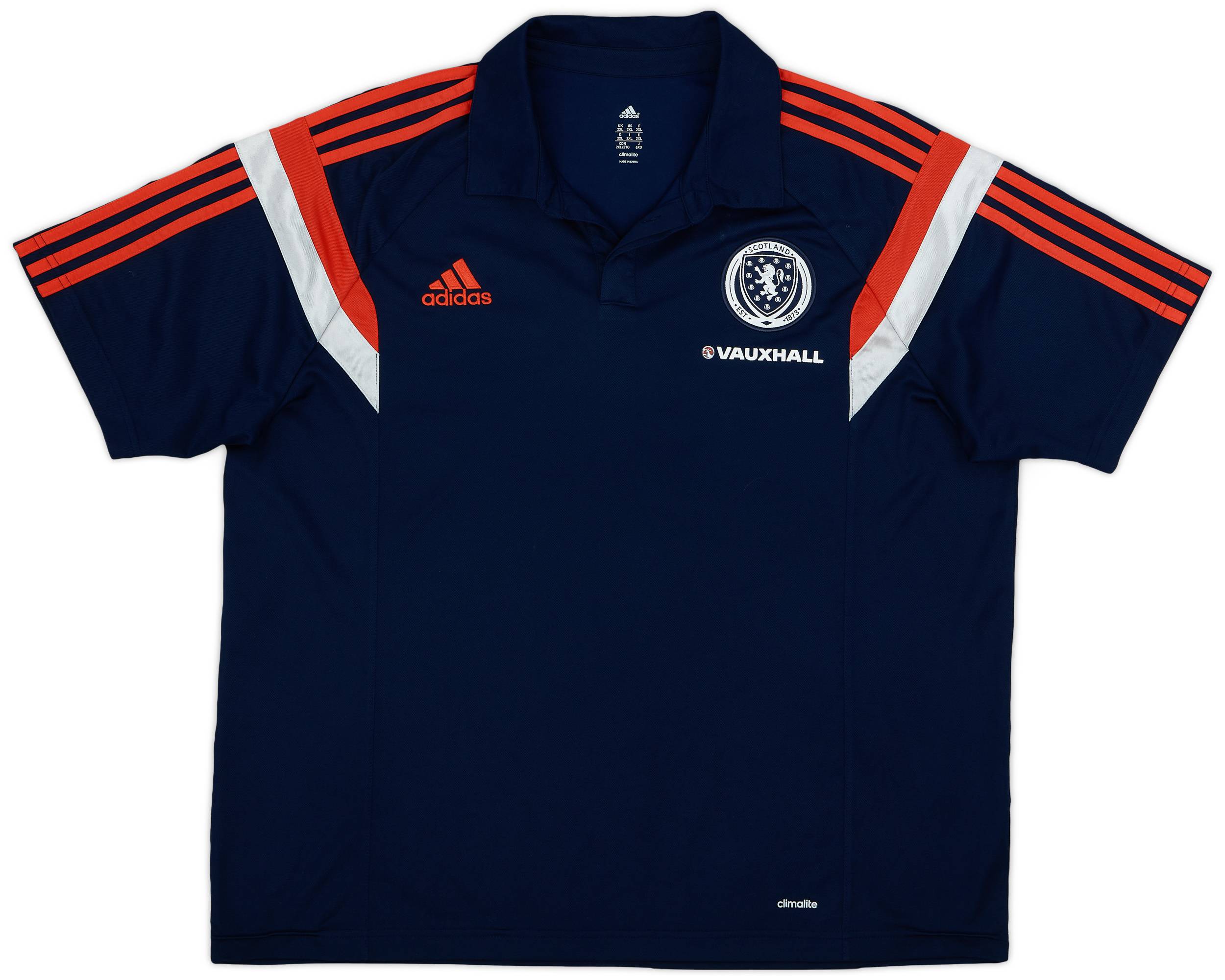 2014-15 Scotland adidas Polo Shirt - 9/10 - (XXL)