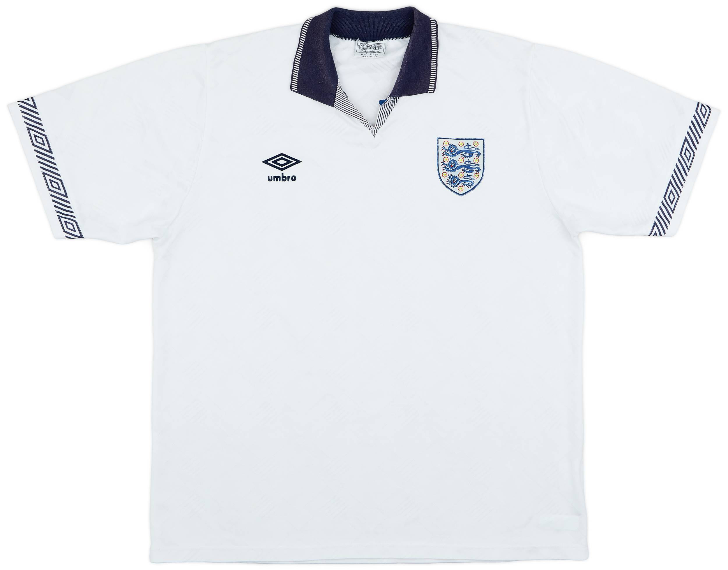 1990-92 England Home Shirt - 7/10 - (XL)