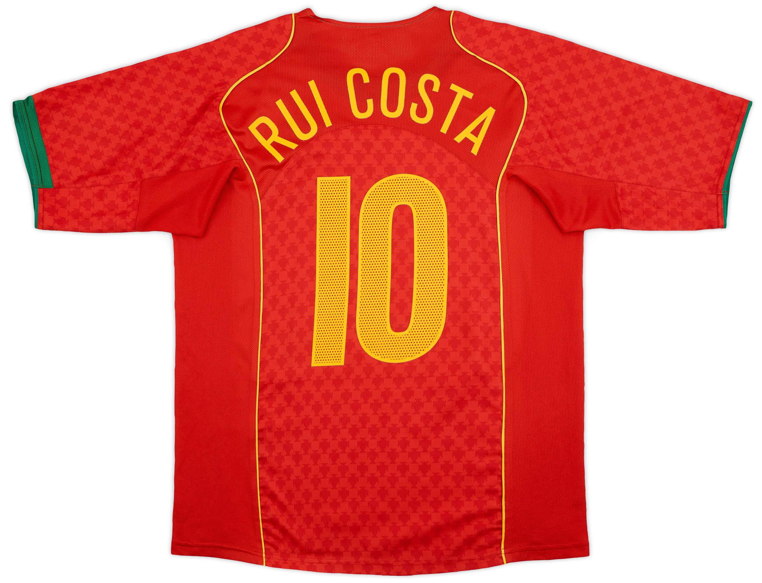 2004-06 Portugal Home Shirt Rui Costa #10 - 8/10 - (M)