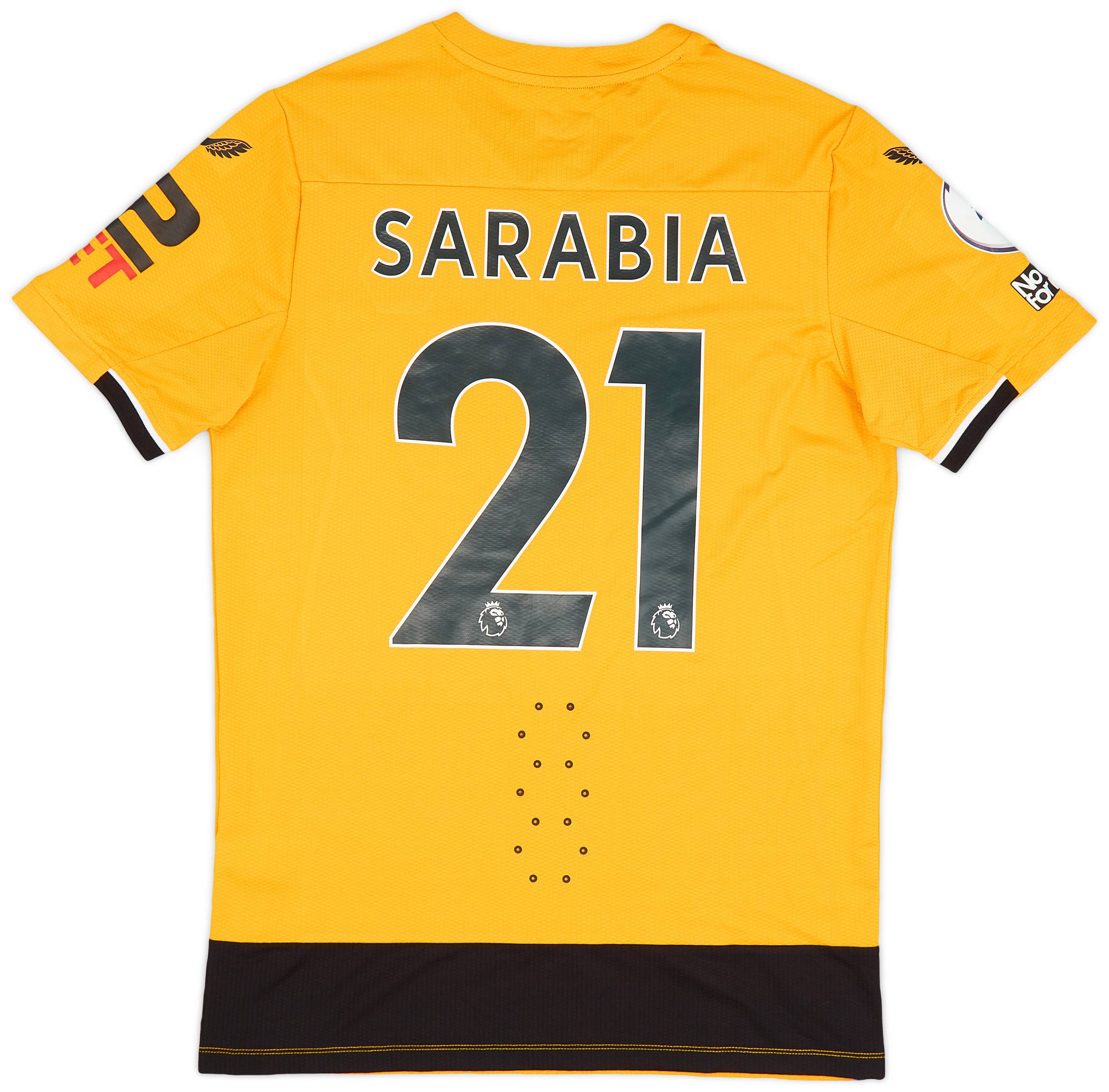 2022-23 Wolves Match Issue Home Shirt Sarabia #21