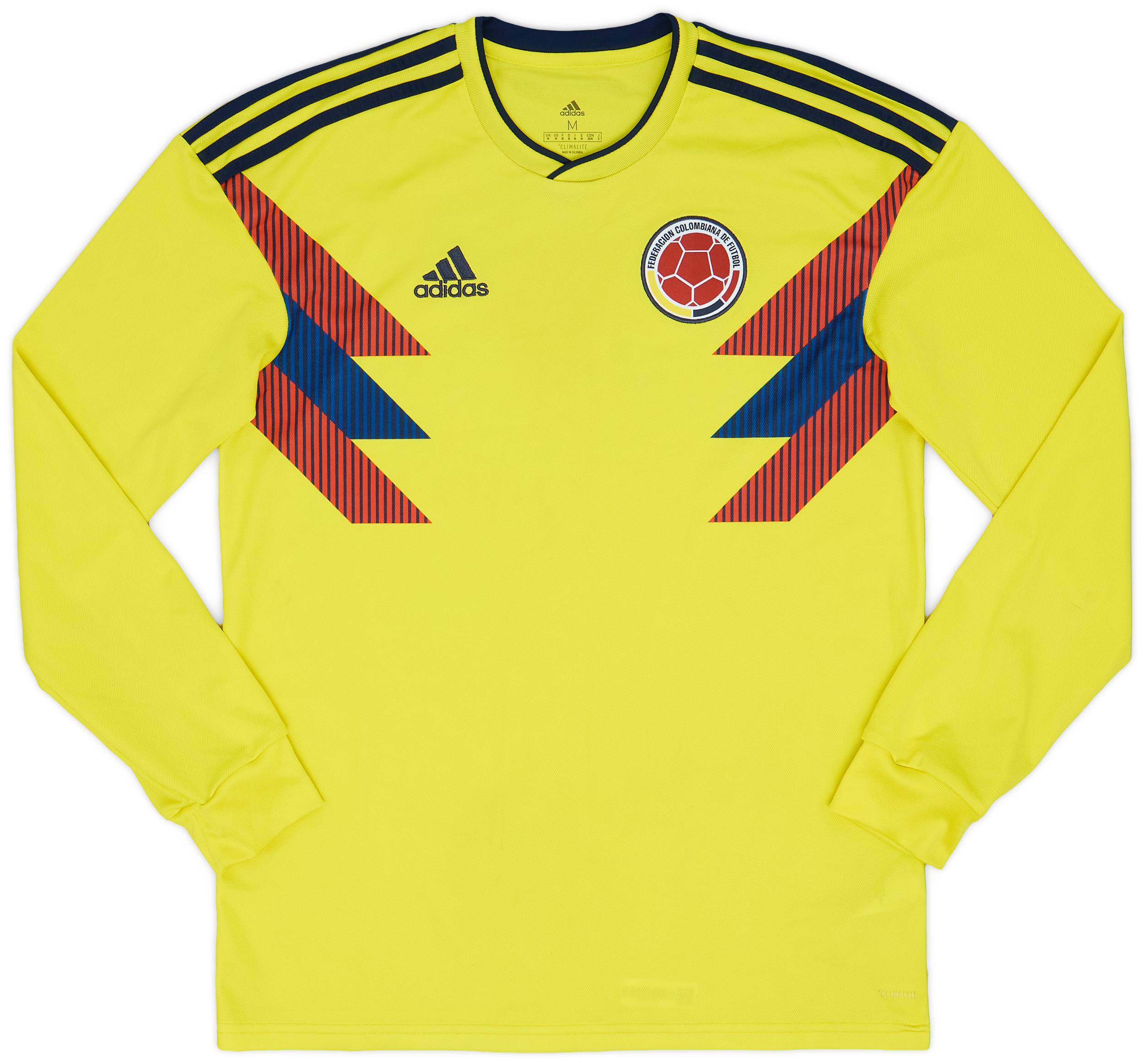 2018-19 Colombia Home L/S Shirt - 8/10 - (M)