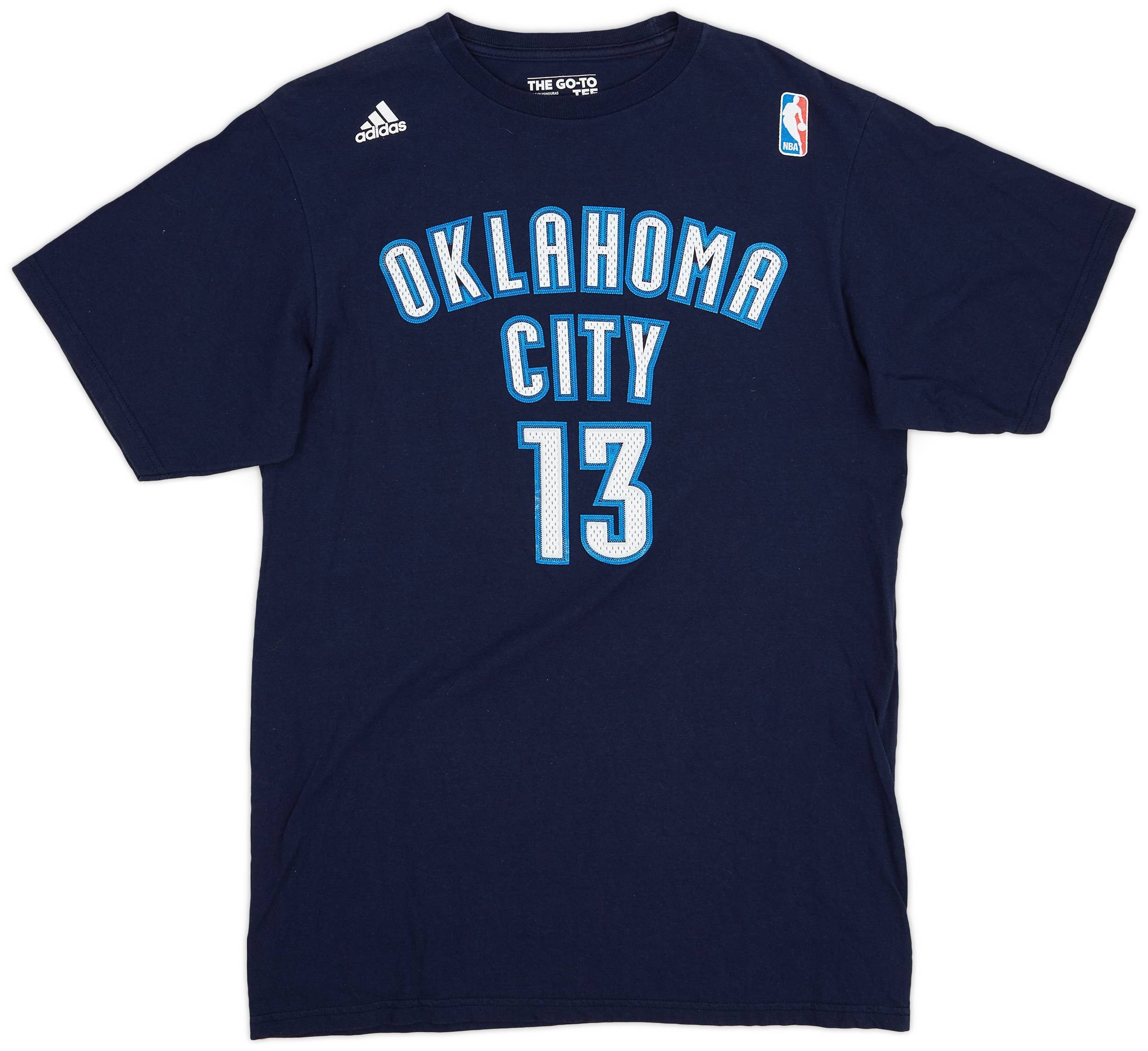 2011-12 Oklahoma City Thunder Harden #13 adidas Tee - 9/10 - (M)