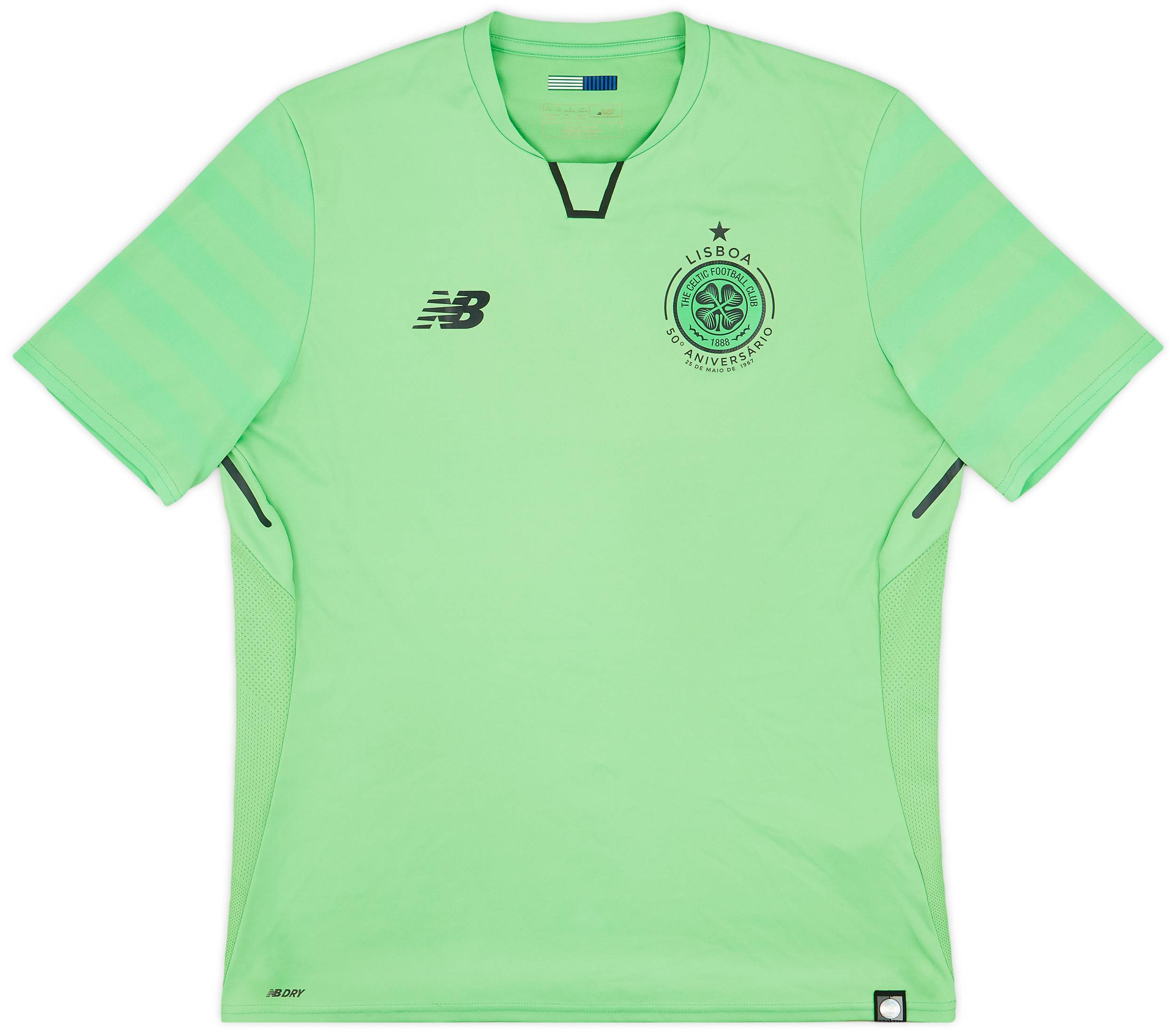 2017-18 Celtic New Balance Training Shirt - 8/10 - (L)