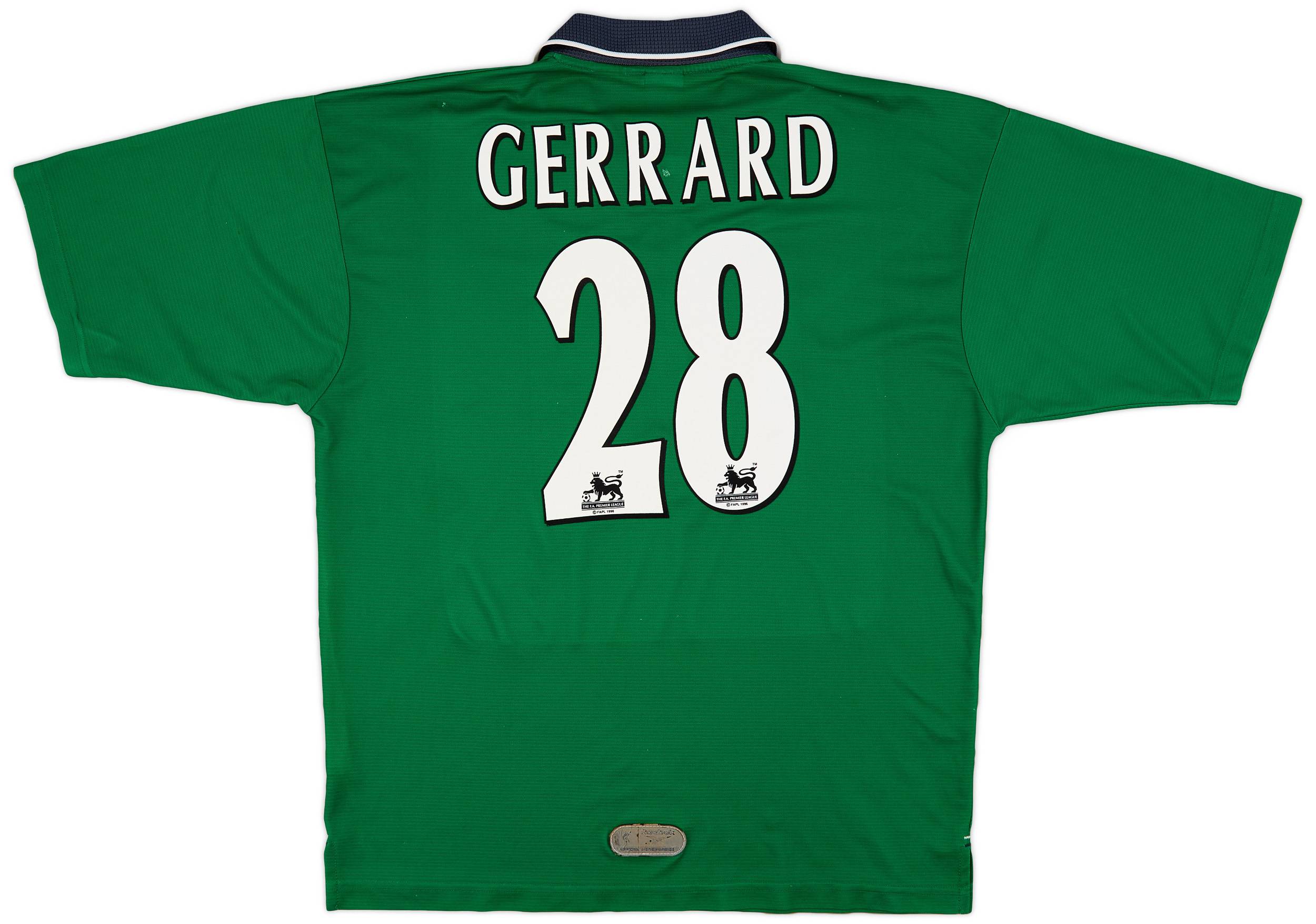 1999-00 Liverpool Away Shirt Gerrard #28 - 6/10 - (L)