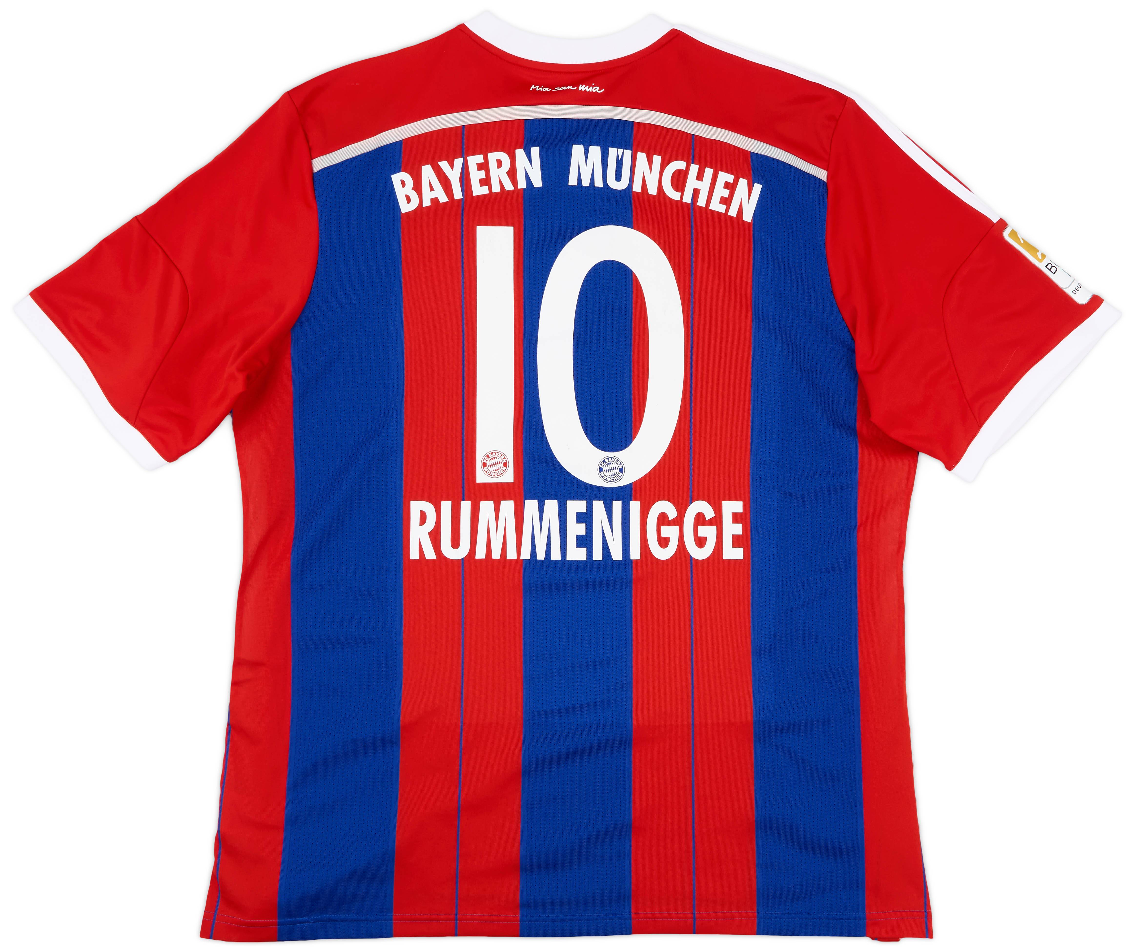 2014-15 Bayern Munich Home Shirt Rummenigge #10 - 7/10 - (XXL)