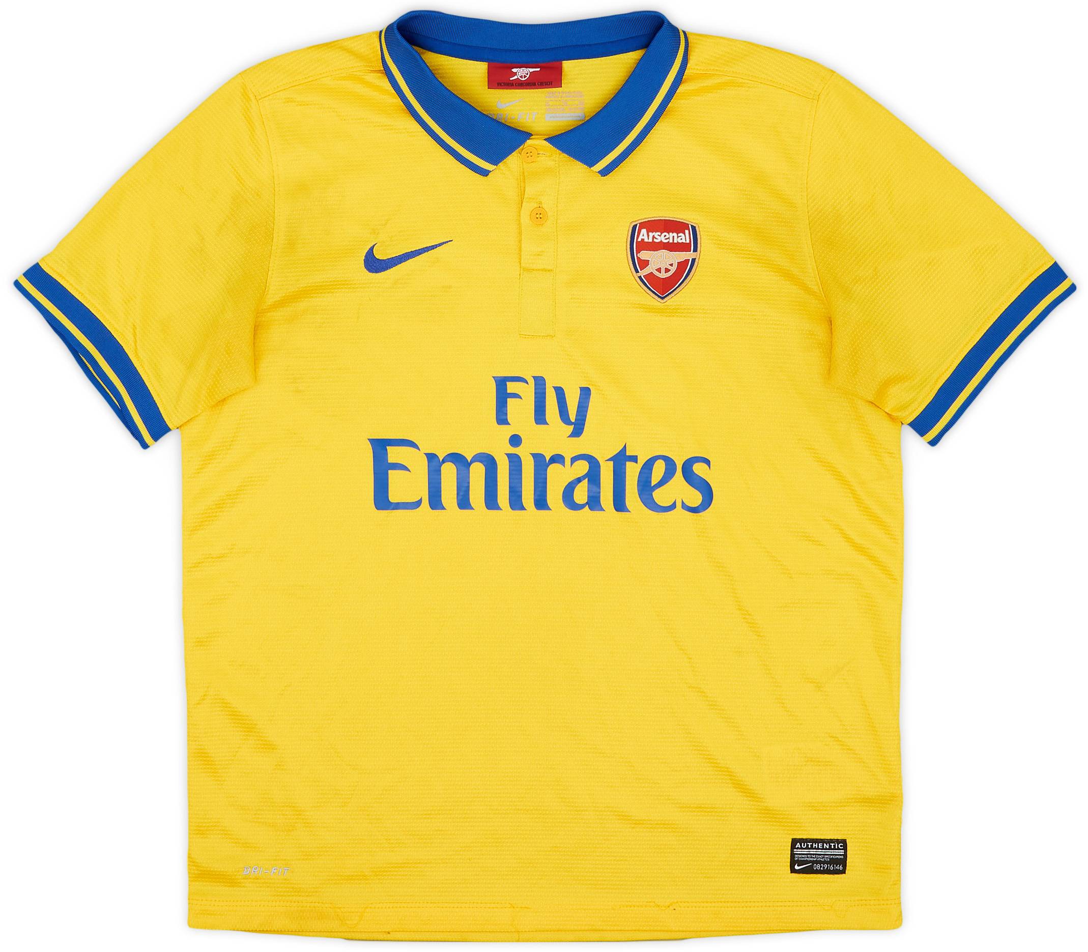 2013-14 Arsenal Away Shirt - 7/10 - (XL.Boys)