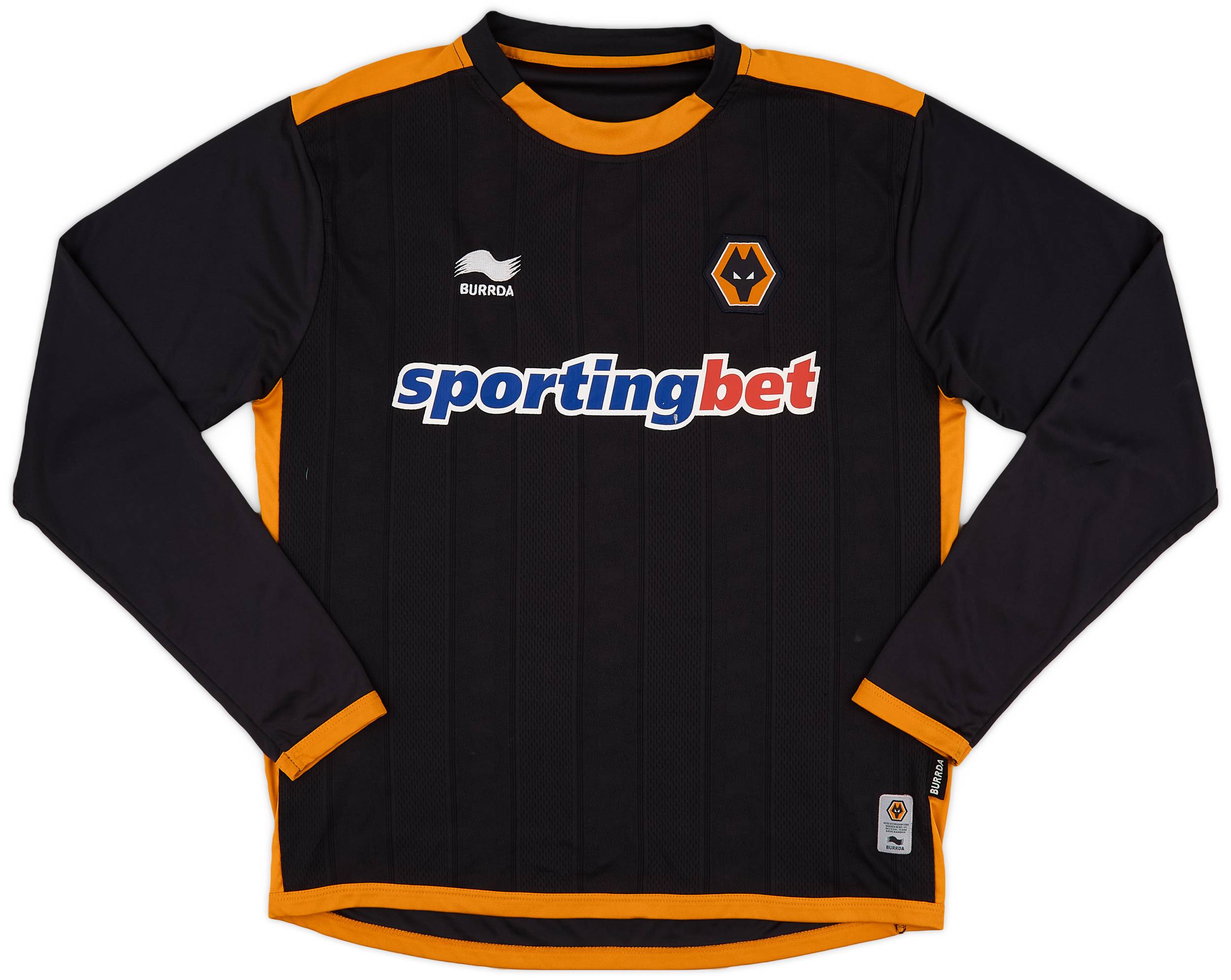2010-12 Wolves Away L/S Shirt - 7/10 - (M)