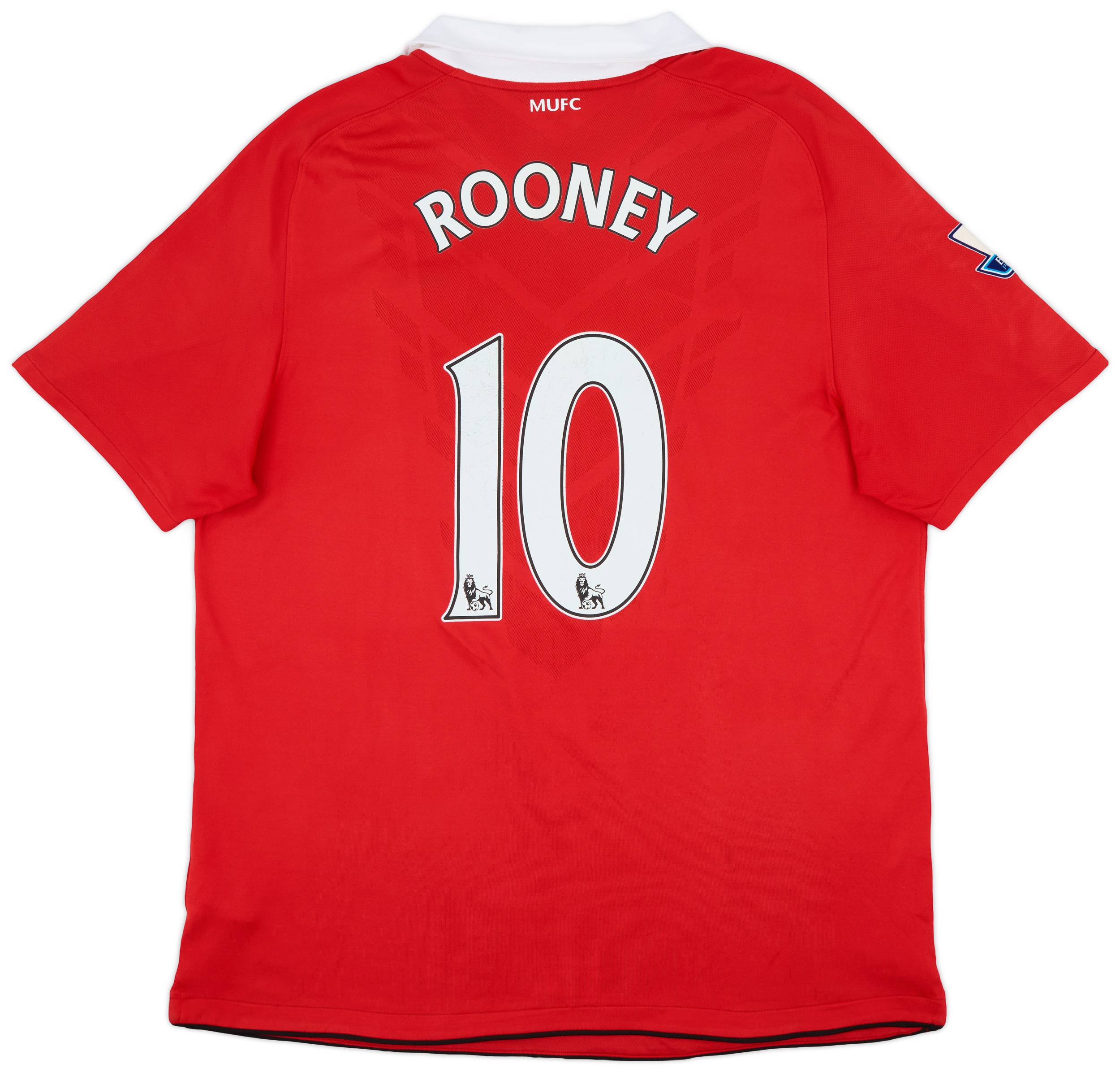 2010-11 Manchester United Home Shirt Rooney #10 - 7/10 - (XL)