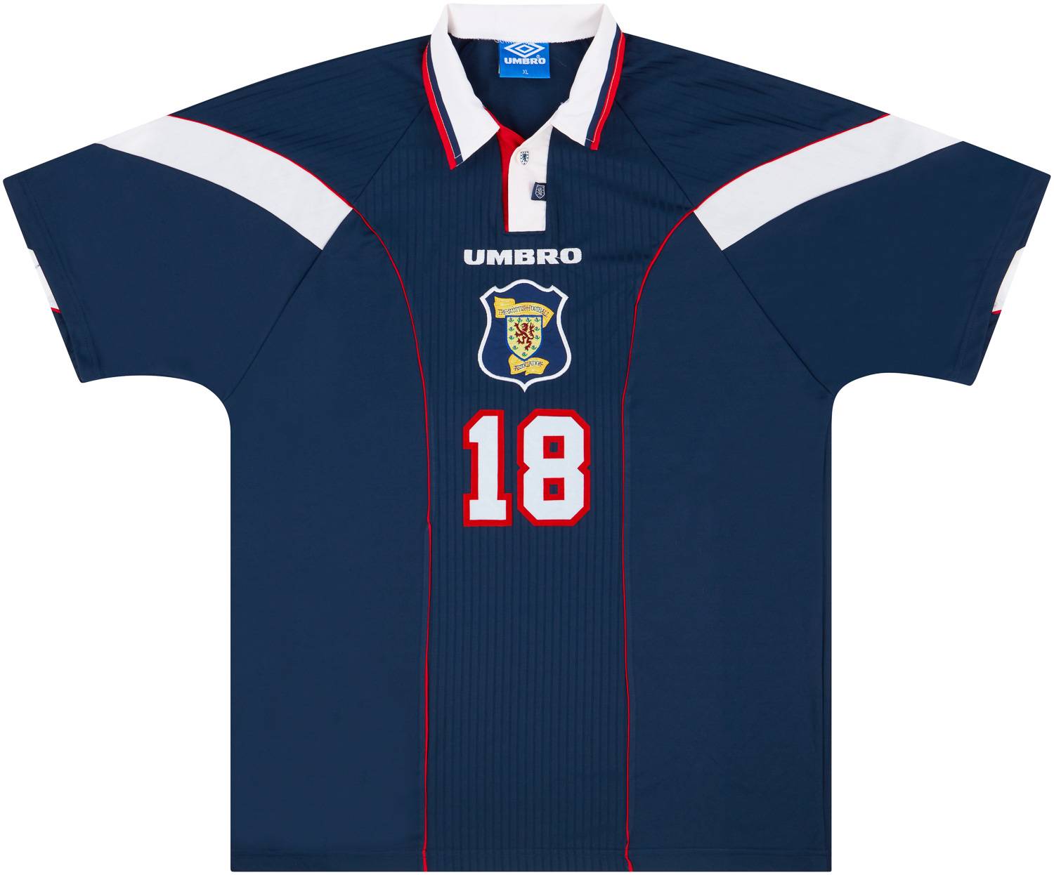 1996-98 Scotland Match Issue Home Shirt #18