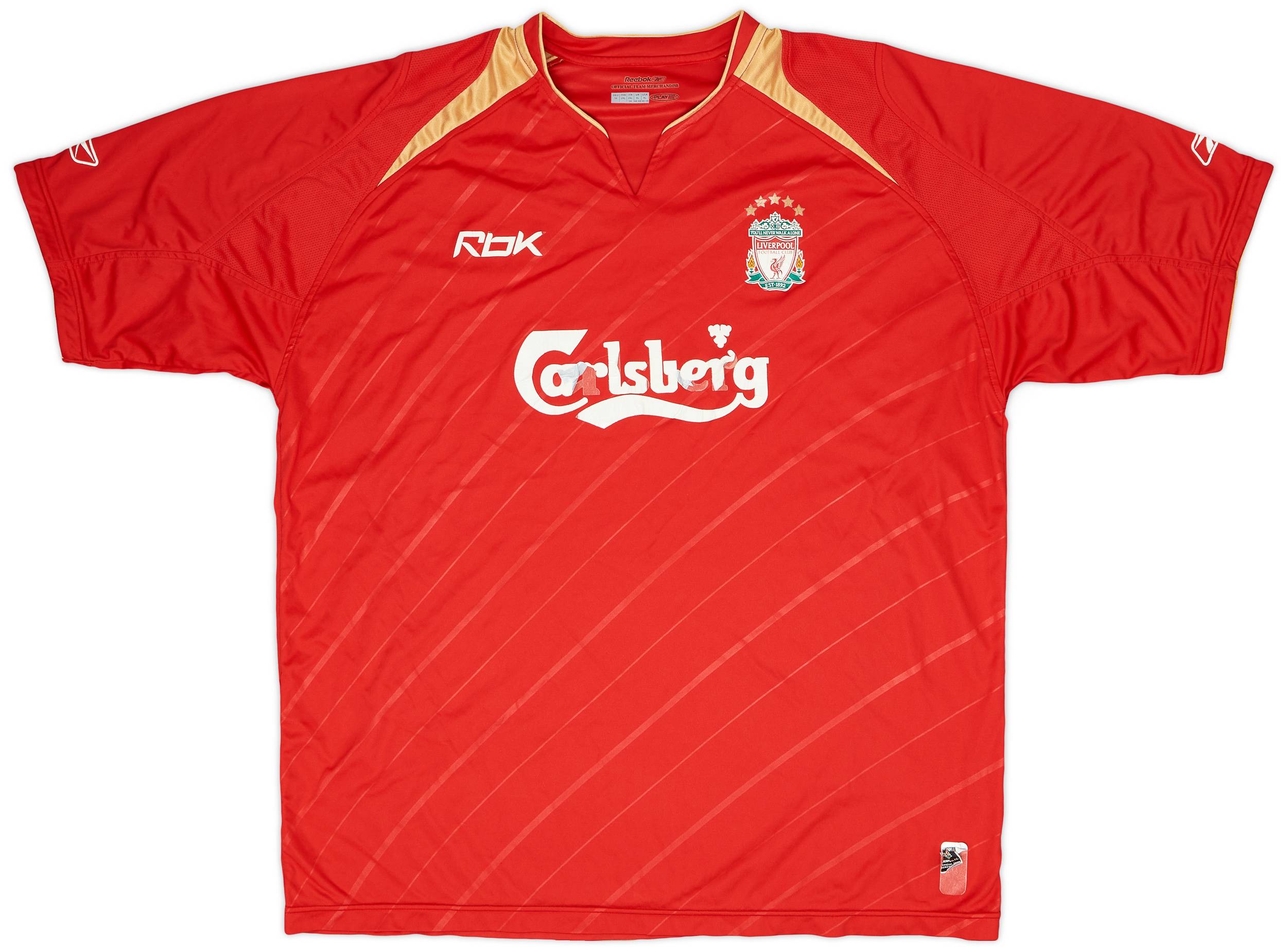 2005-06 Liverpool CL Home Shirt - 4/10 - (XL)