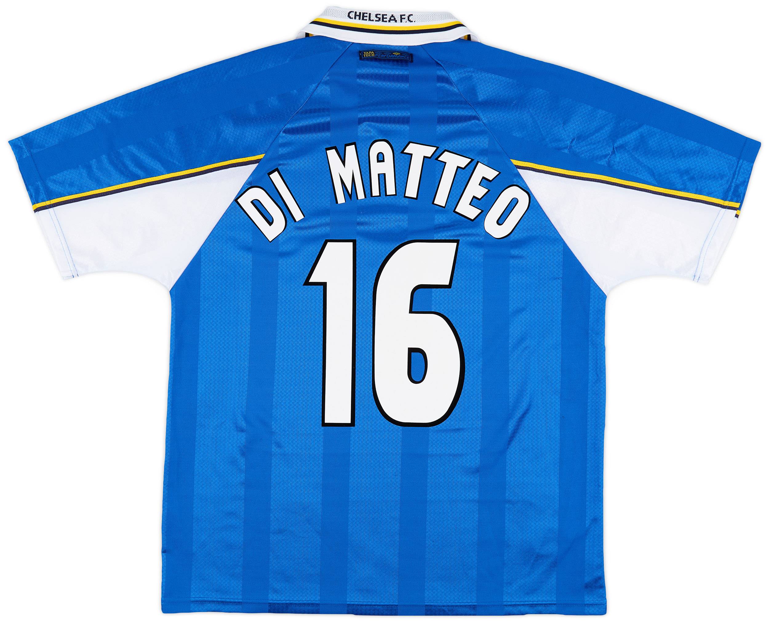 1997-99 Chelsea Home Shirt Di Matteo #16 - 8/10 - (XL)