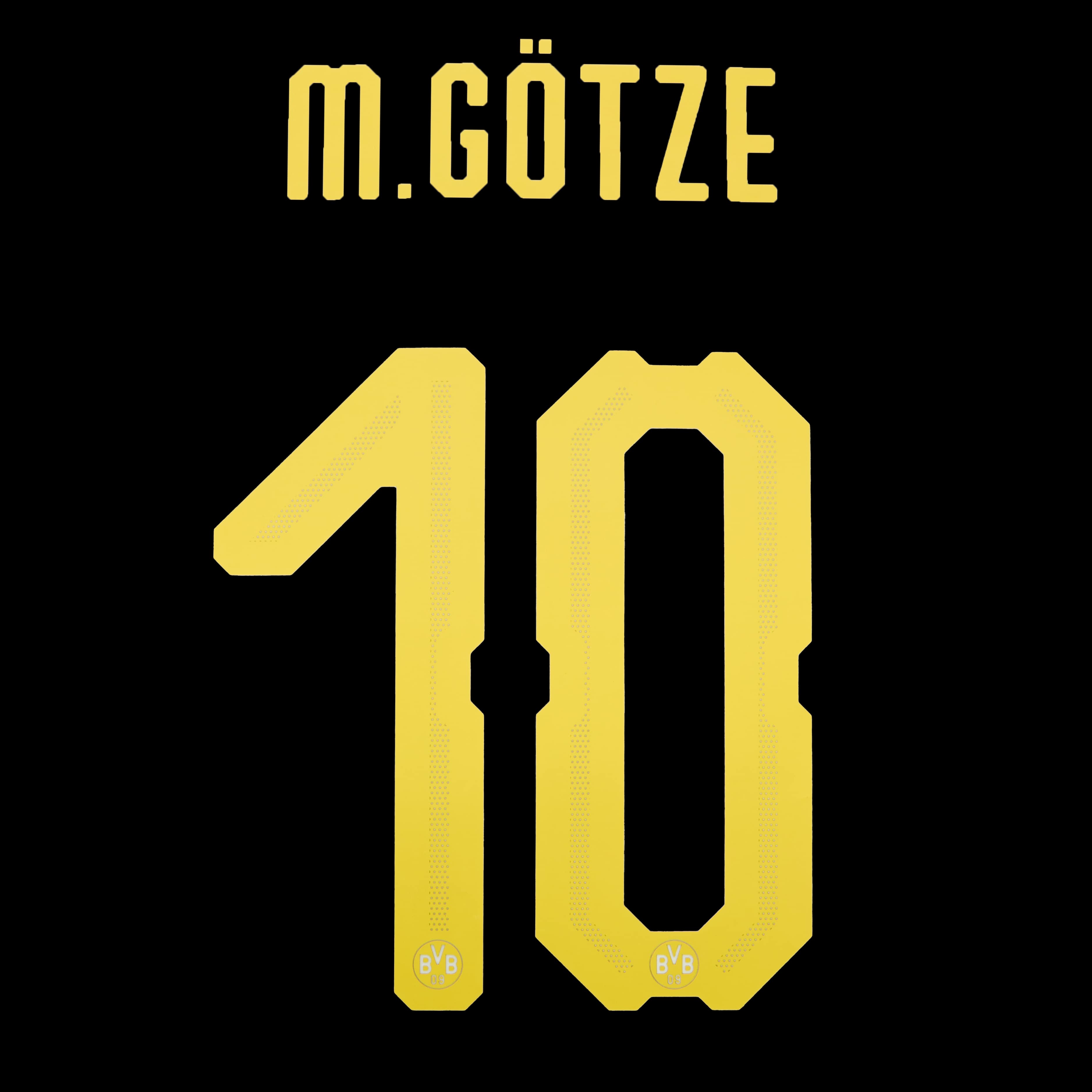 2018-19 Away/Third Dortmund M.Gotze #10 Name Set
