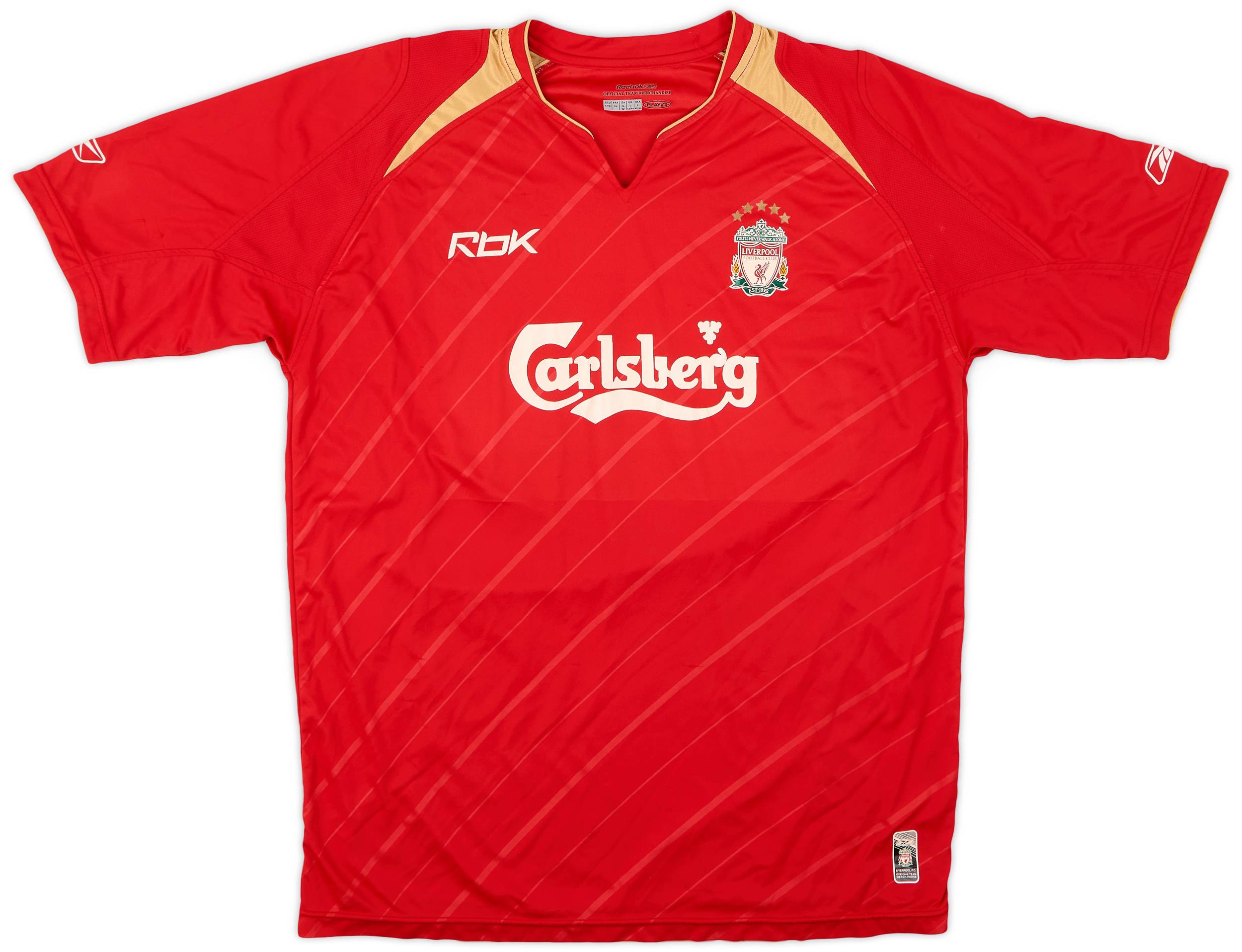 2005-06 Liverpool CL Home Shirt - 6/10 - (L)