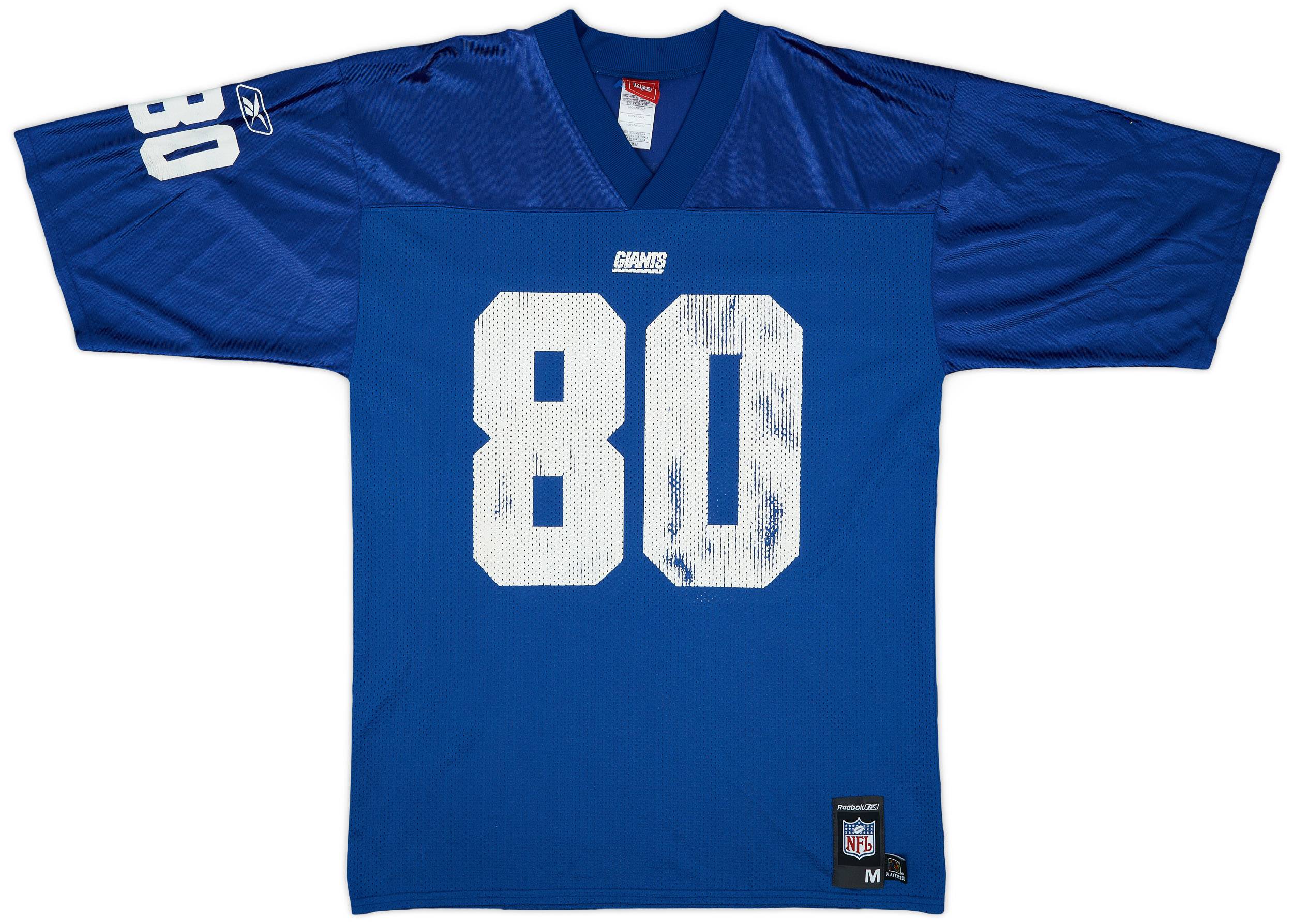 2005-06 New York Giants Shockey #80 Reebok Replica Home Jersey - 5/10 - (M)