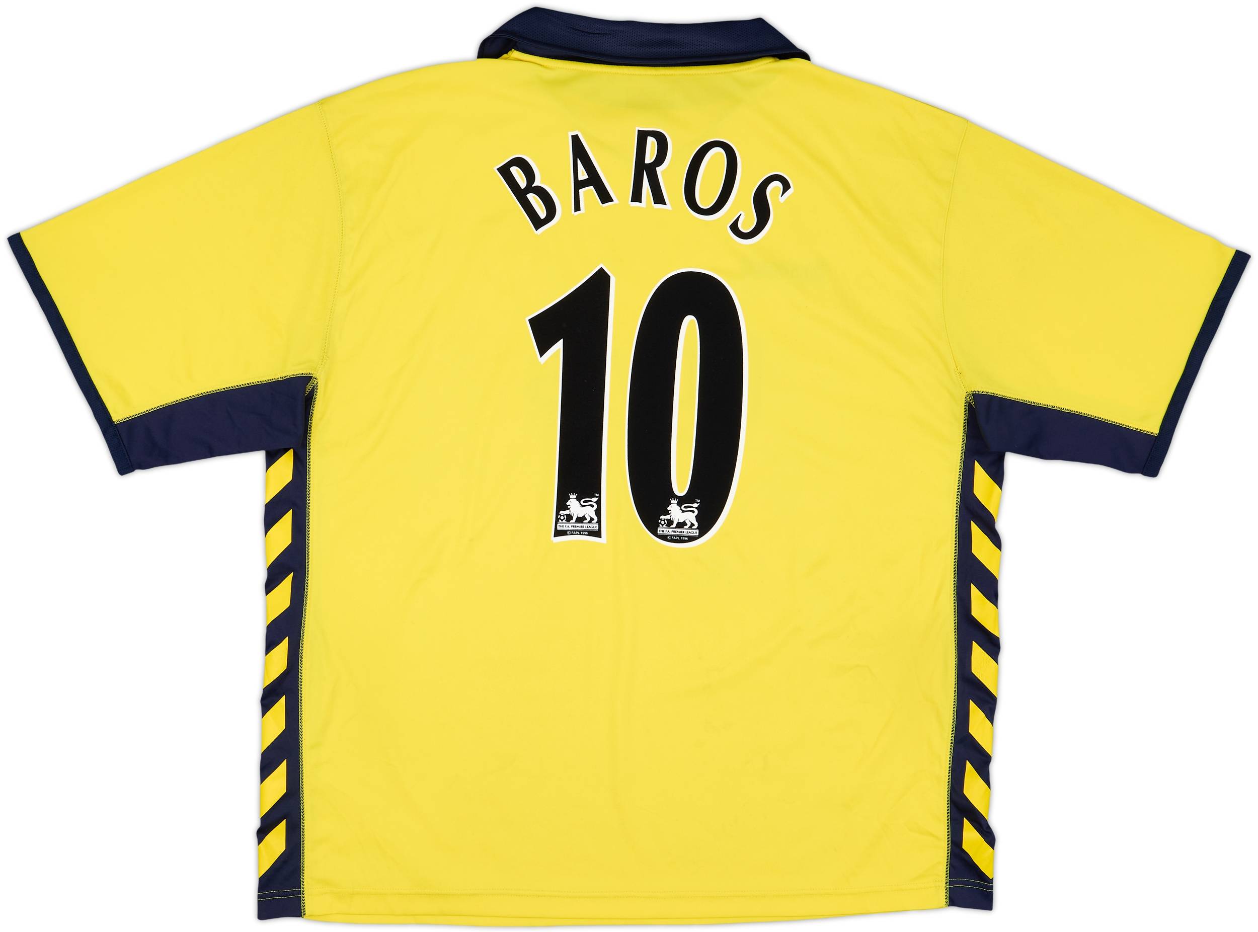 2005-06 Aston Villa Away Shirt Baros #10 - 6/10 - (3XL)