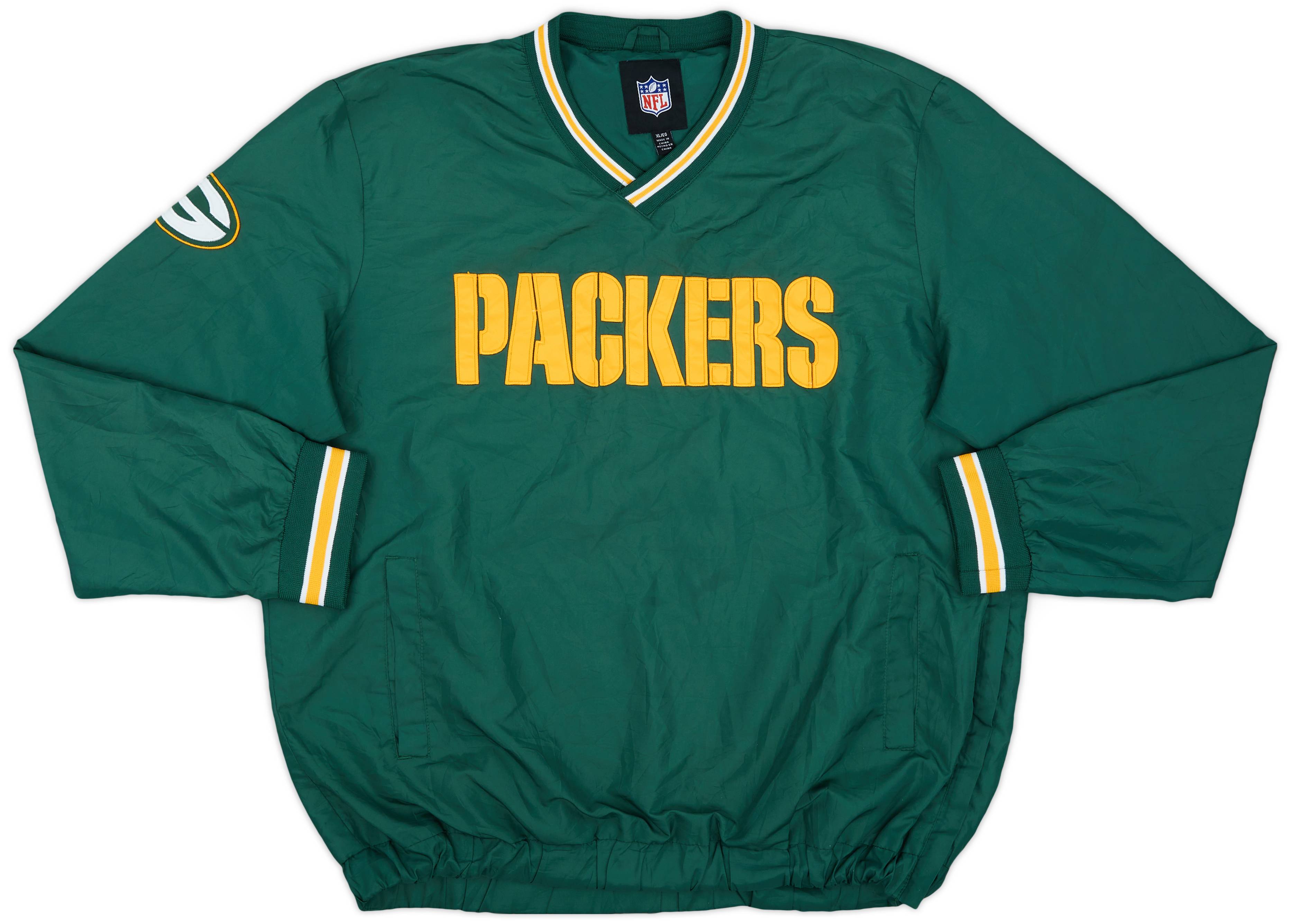 2010 Green Bay Packers NFL Pullover Windbreaker Jacket - 8/10 - (XL)