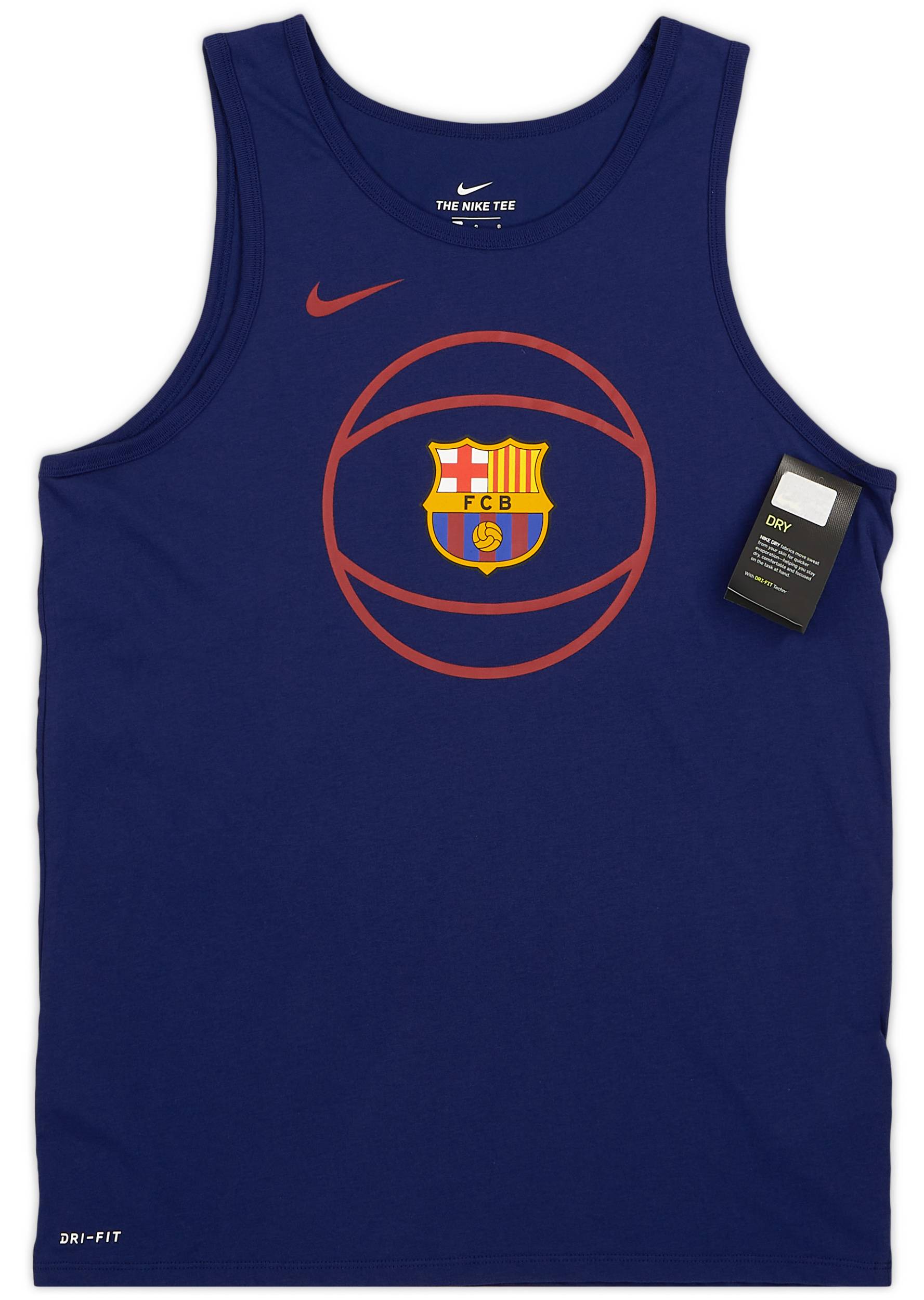 2017-18 Barcelona Nike Basketball Crest Tank Top/Vest