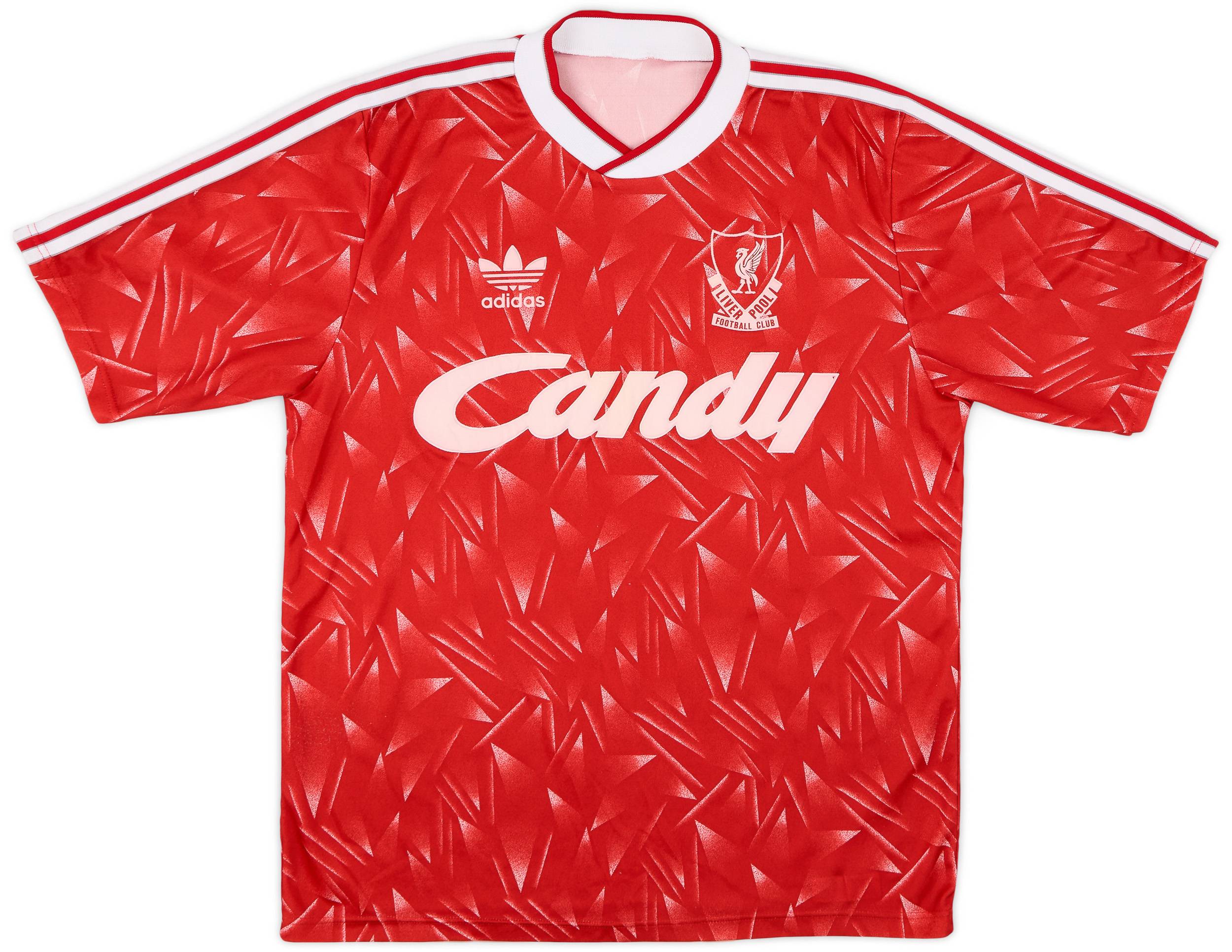 1989-91 Liverpool Home Shirt - 8/10 - (M)