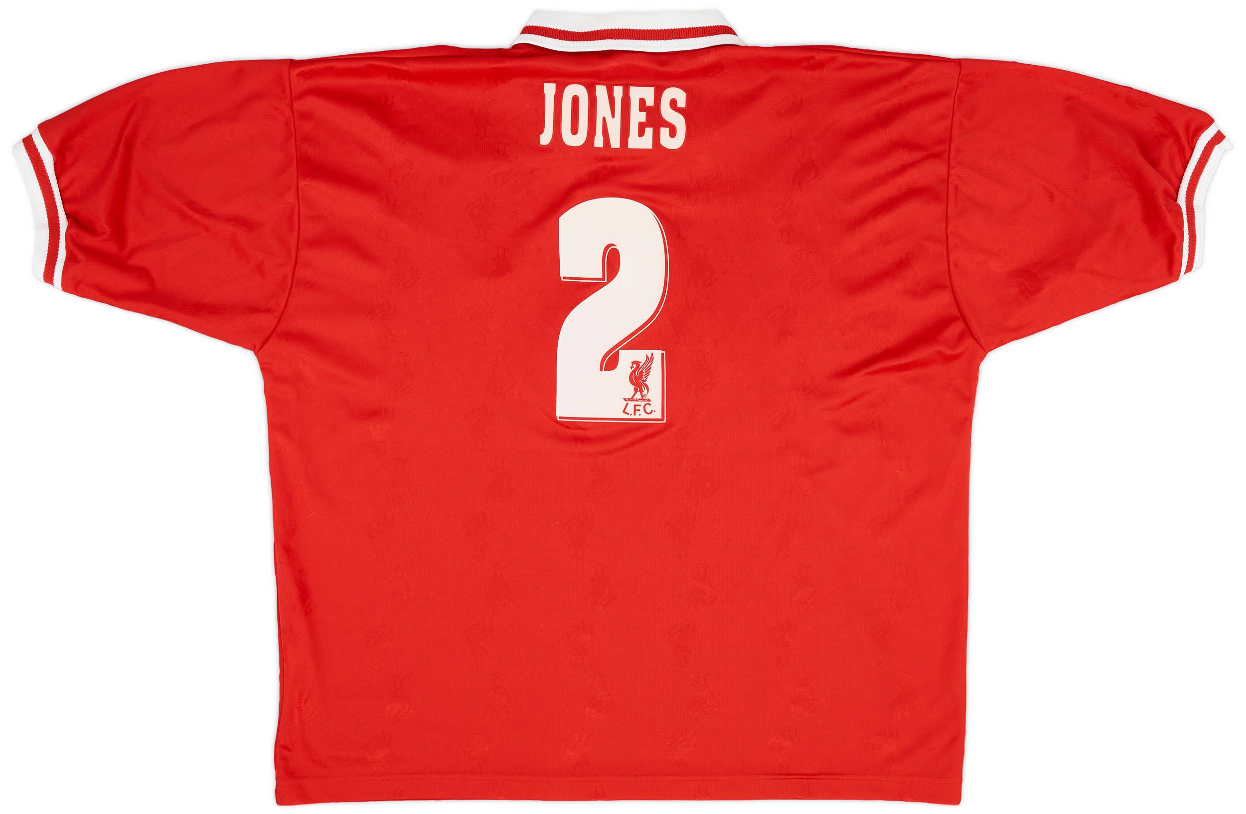 1996-98 Liverpool Home Shirt Jones #2 - 9/10 - (XXL)