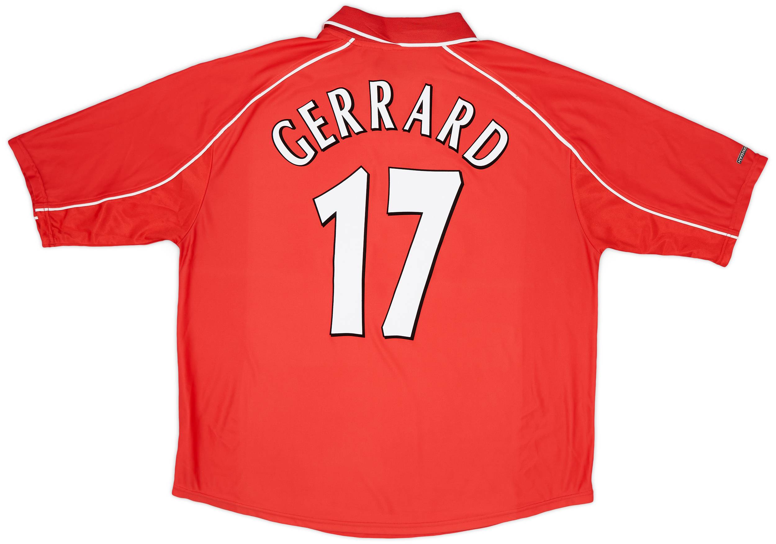 2000-02 Liverpool Home Shirt Gerrard #17 - 8/10 - (XL)