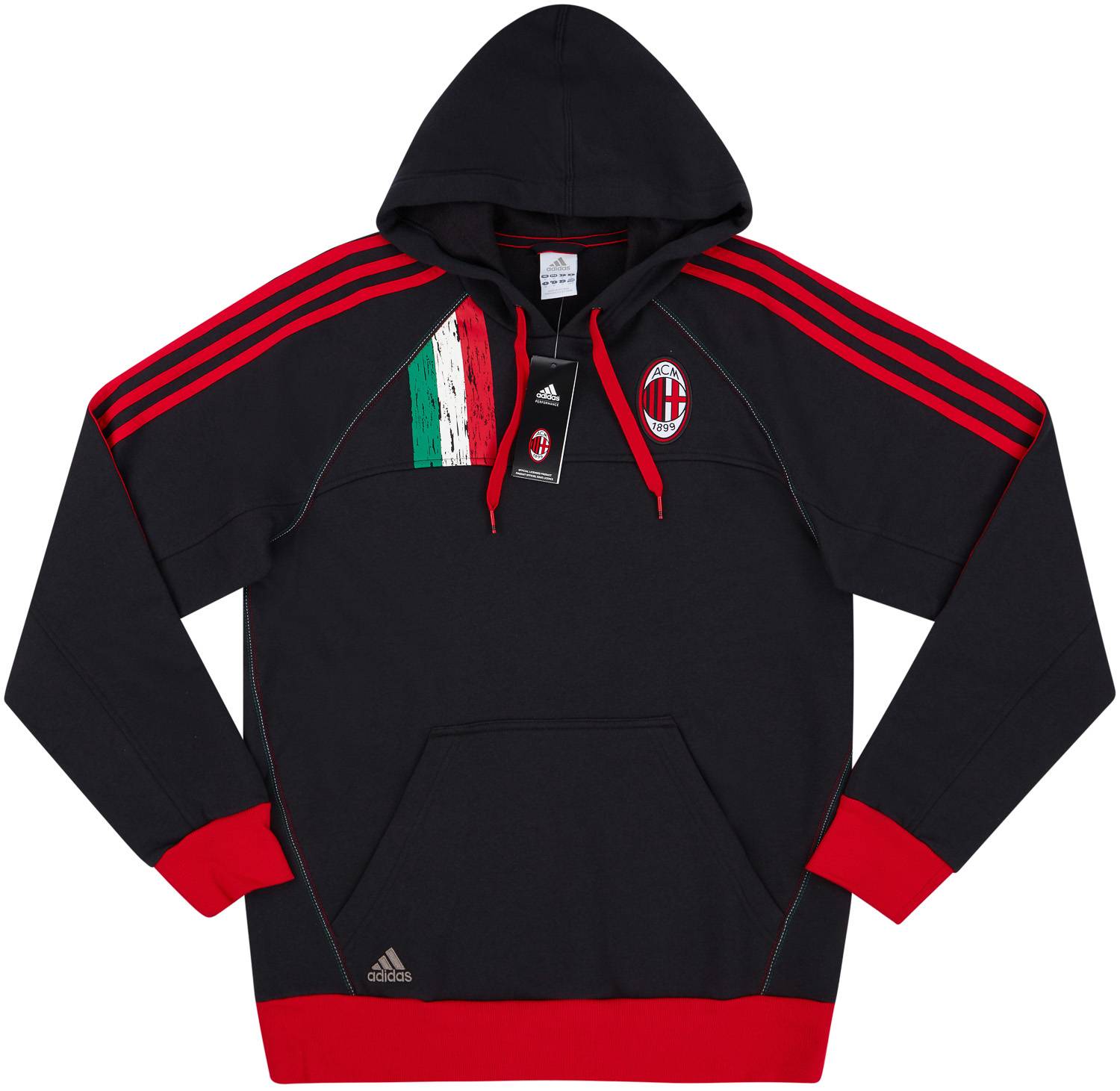 2012-13 AC Milan adidas Core Hooded Top - NEW
