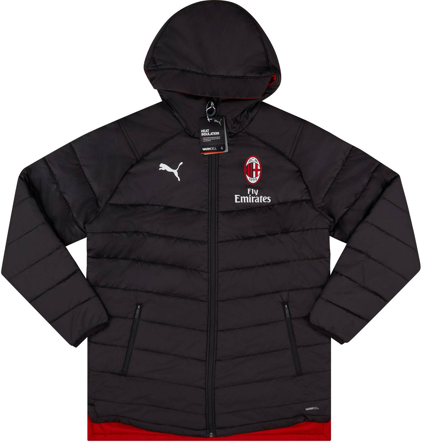 2019-20 AC Milan Puma Reversible Padded Bench Jacket - NEW