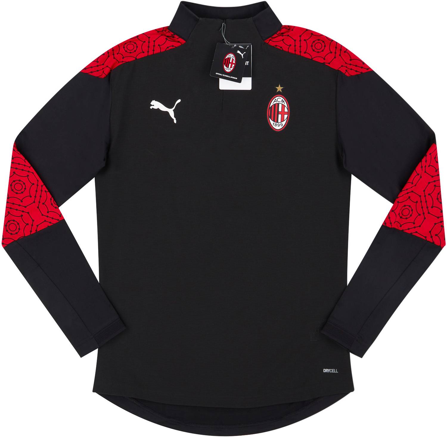 2020-21 AC Milan Puma 1/4 Zip Stadium Training Top - NEW