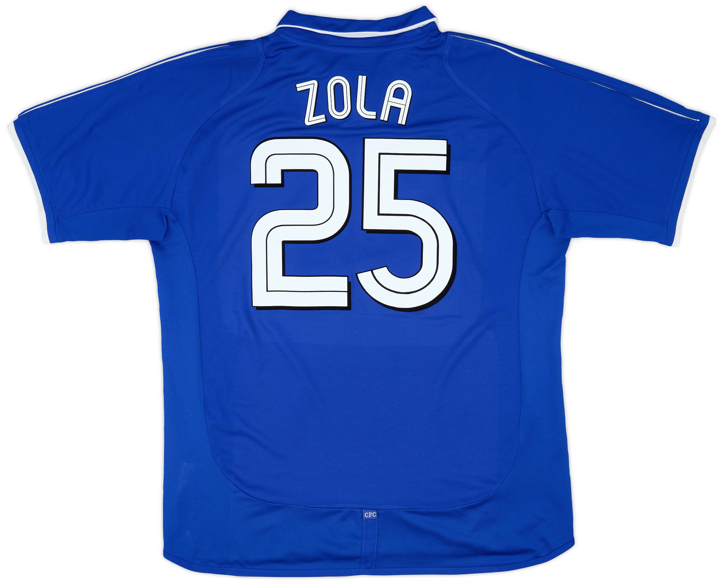 2001-03 Chelsea Home Shirt Zola #25 - 8/10 - (XL)